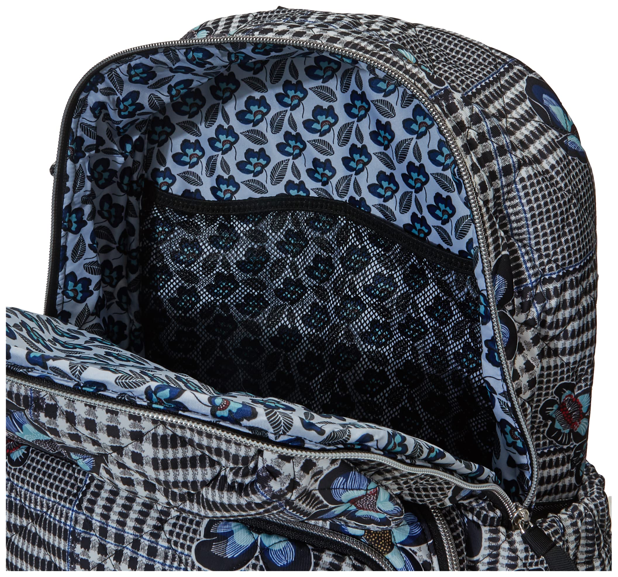 Vera Bradley Performance Twill Backpack Baby Diaper Bag, Black,One Size