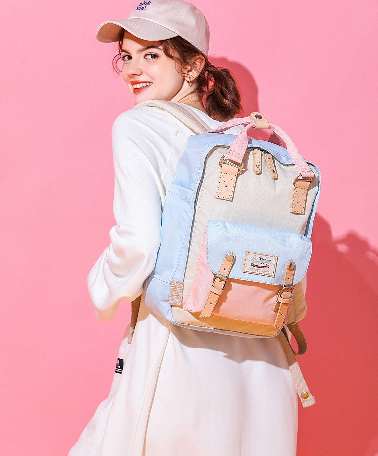 Himawari Backpack/Waterproof Backpack 14.9" College Vintage Travel Bag for Women,14inch Laptop for Student (HM-38#)