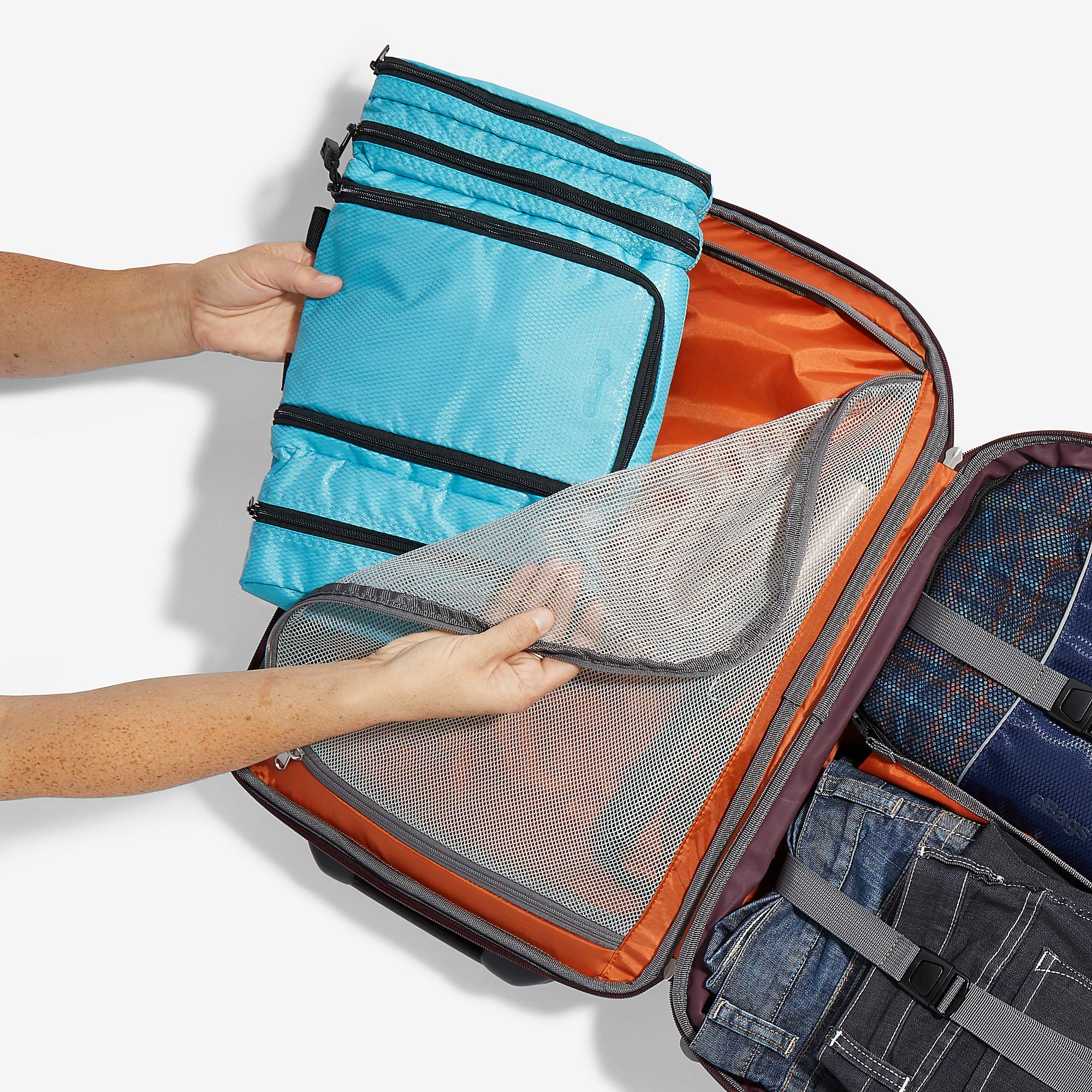 ebags Mother Lode Rolling Travel Backpack (Brushed Indigo)