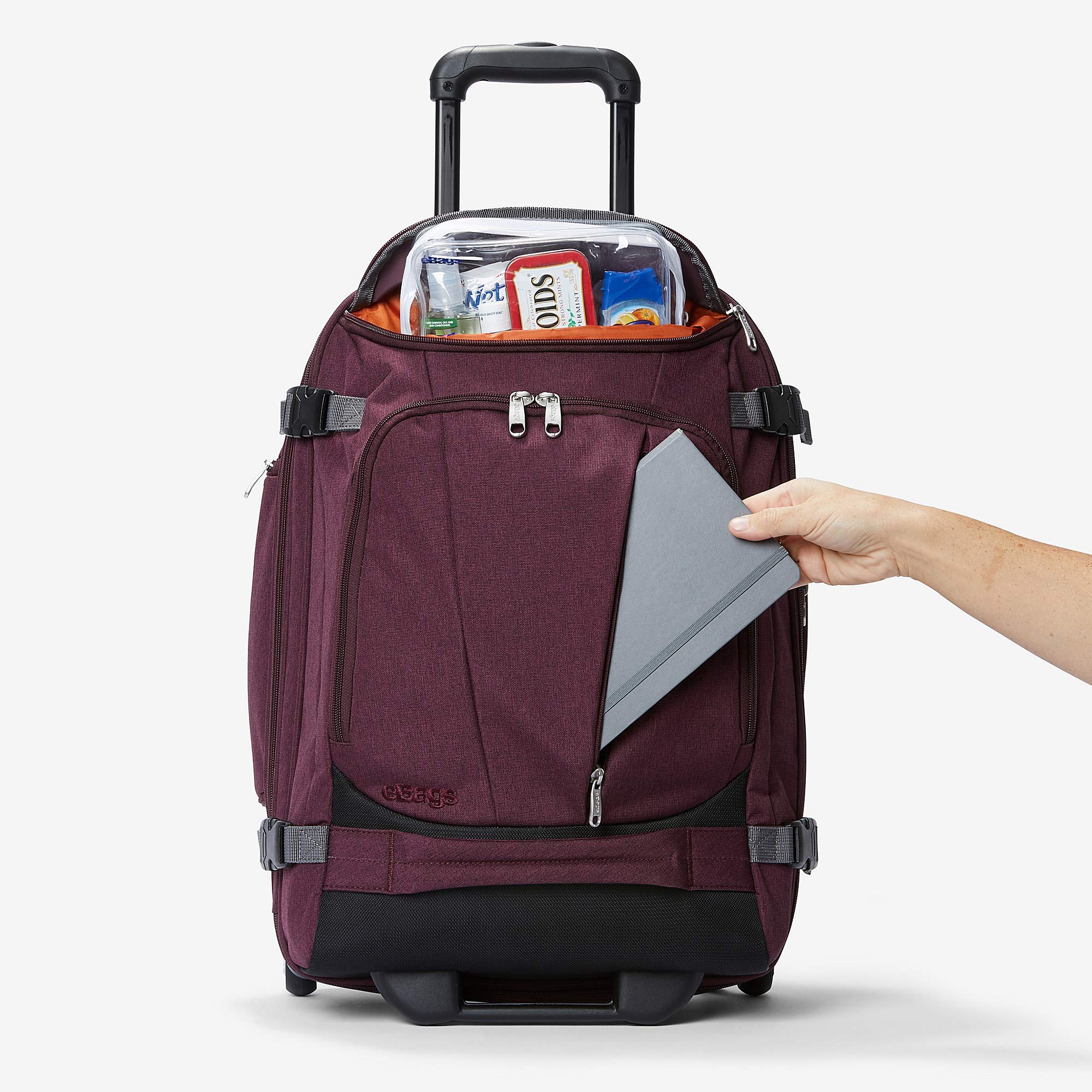 ebags Mother Lode Rolling Travel Backpack (Brushed Indigo)
