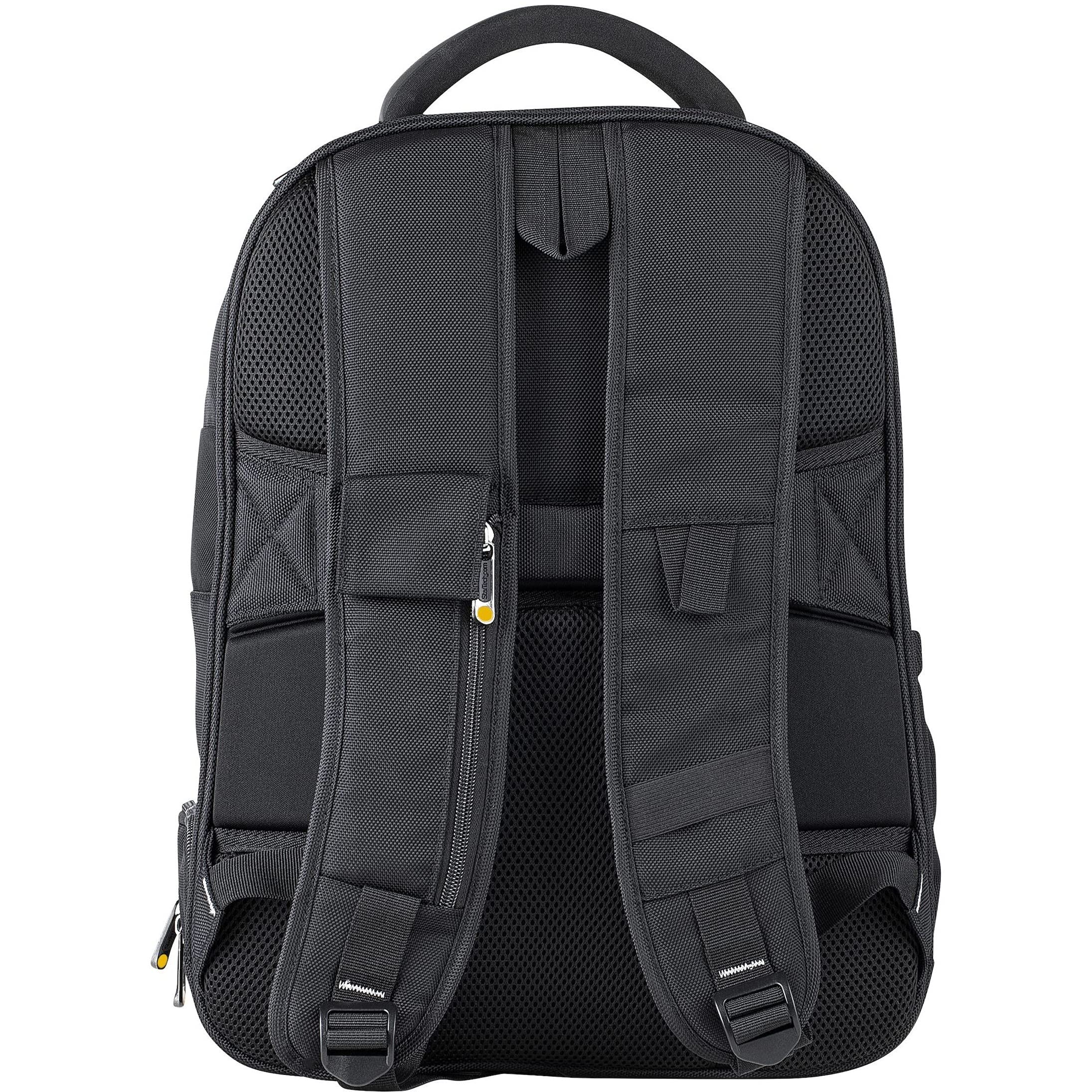 StarTech.com Unisex Backpack Ergonomic Computer Bag with Removable Accessory Case-Laptop/Tablet Pockets-Nylon, Black, 17.3" Professional IT Tech Work/Travel/Commute (NTBKBAG173)