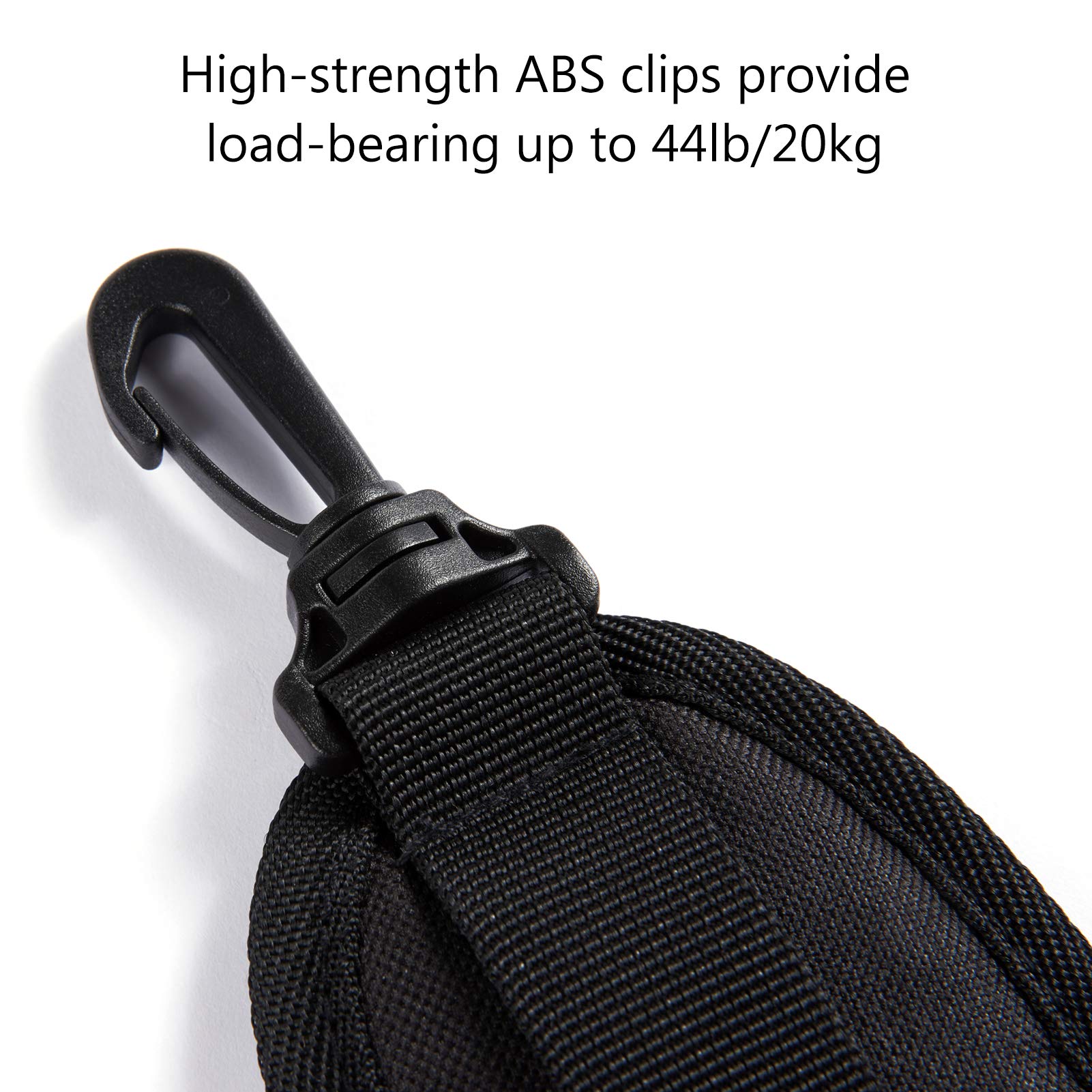BASSDASH Backpack Straps Replacement Adjustable Padded Shoulder Straps for Backpack Dry Bag (Black, Adult)