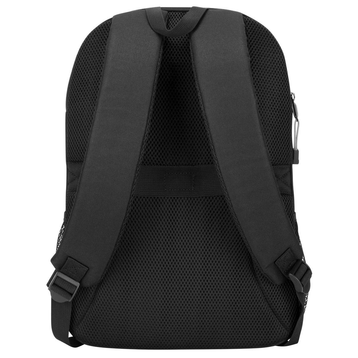 Targus Intellect Advanced Laptop Backpack for Lightweight Water-Resistant Slim Travel with Padded Back Support, Quick Access Stash Pouch, Protective Sleeve for 15.6-Inch, Black (TSB968GL)