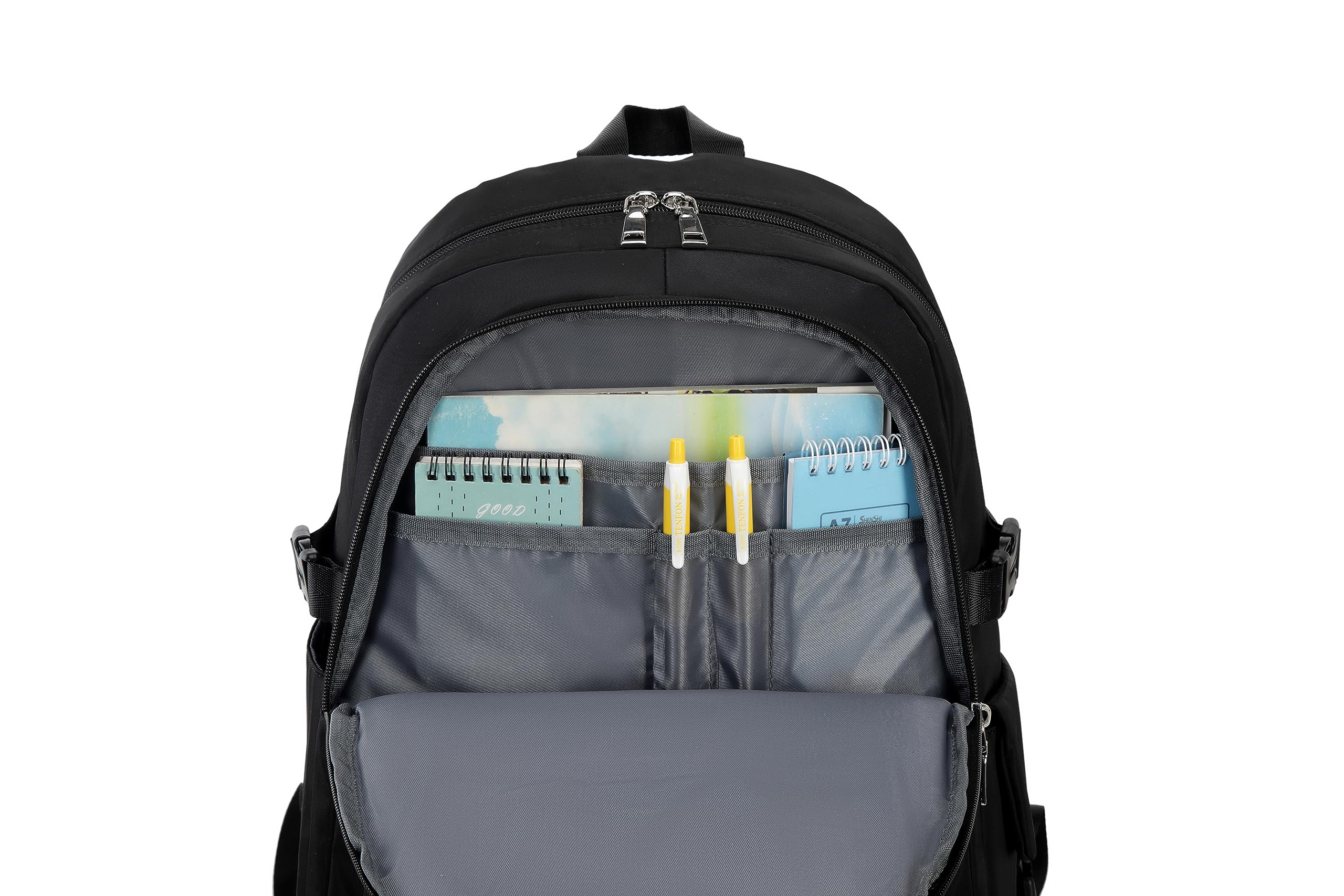 Teecho Cute Backpack for Girl Fashion Waterproof Daypack for Women Black