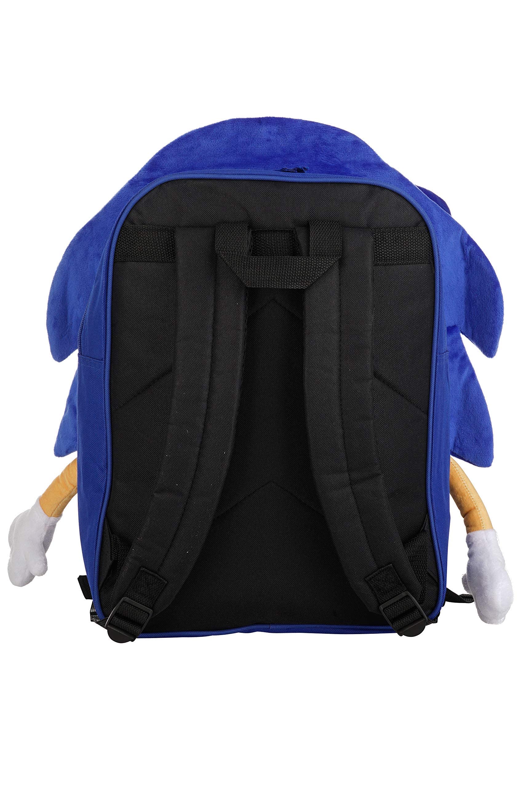 AI ACCESSORY INNOVATIONS Sonic The Hedgehog Backpack for Boys, Plush Padded Bookbag with Adjustable Shoulder Straps, Sonic Schoolbag with 3D Arms, Legs and Ears, Durable School Bag for Kids, Blue