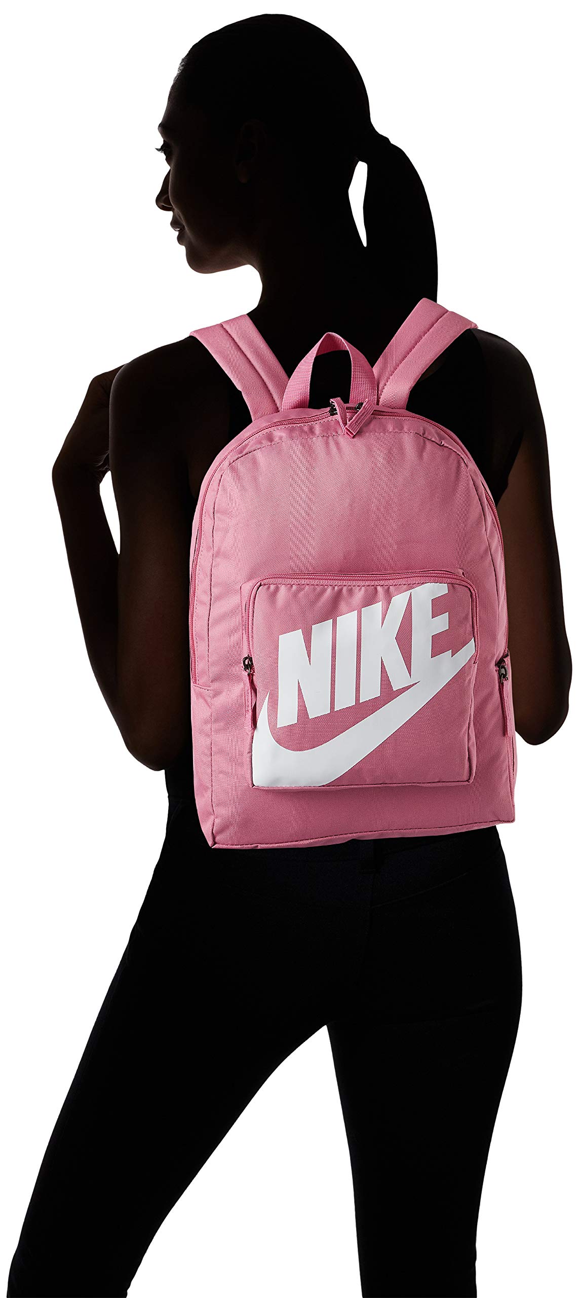 Nike Unisex Kid's Y NK Classic BKPK, Black/Black/(White), 38 x 28 x 12.5 cm