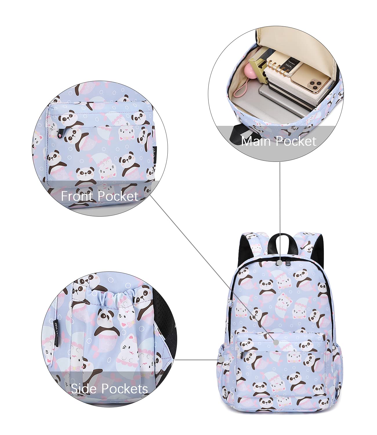 Ecodudo Little Kids Dinosaur Backpacks for Toddler Boys Preschool Backpack With Chest Strap (Colorful Dinosaur)