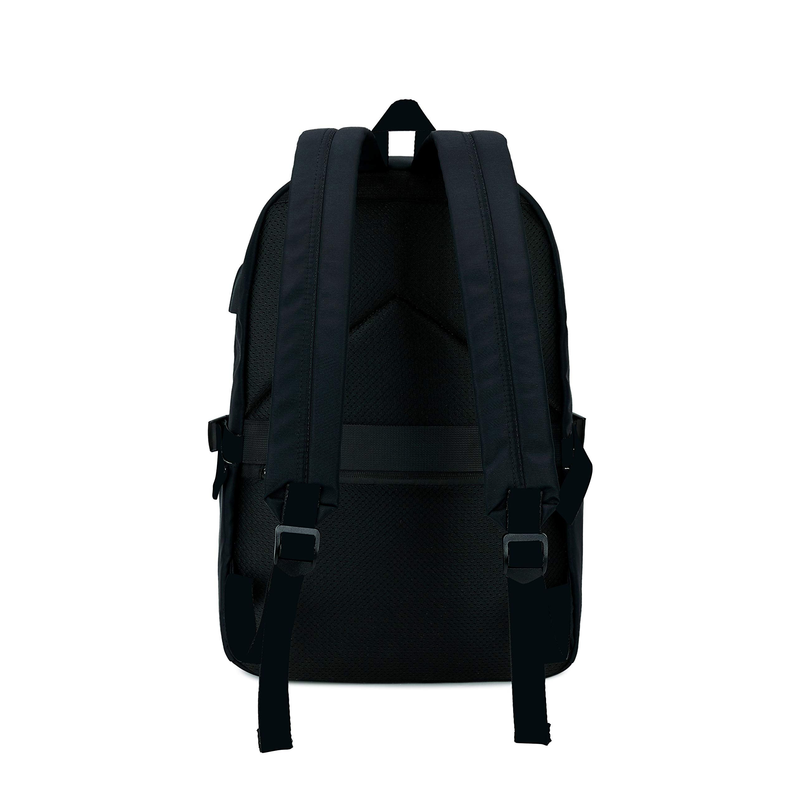 Joymoze Classic Backpack for Women Stylish School Backpack for Teen Girl Black with Chain