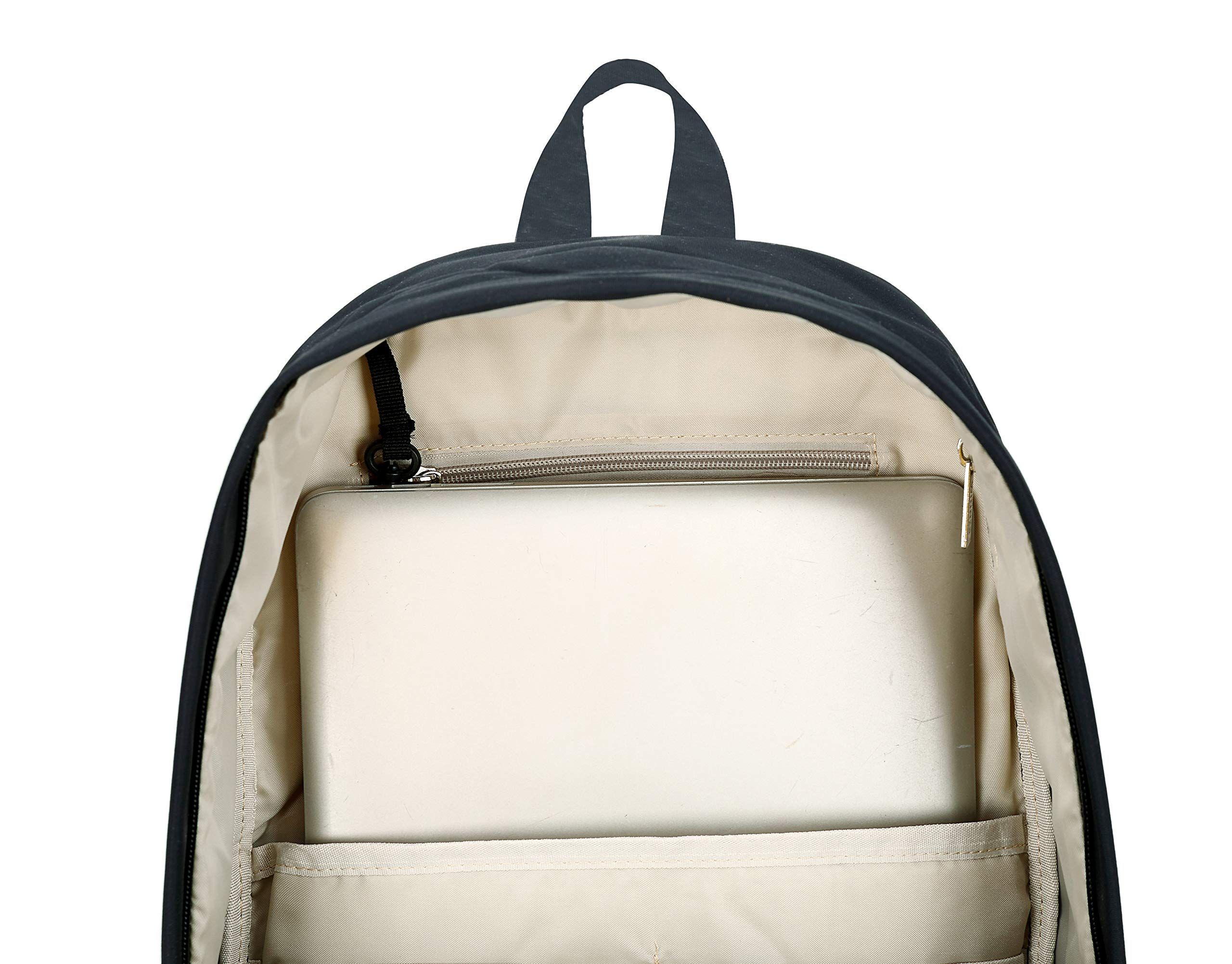 Joymoze Classic Backpack for Women Stylish School Backpack for Teen Girl Black with Chain