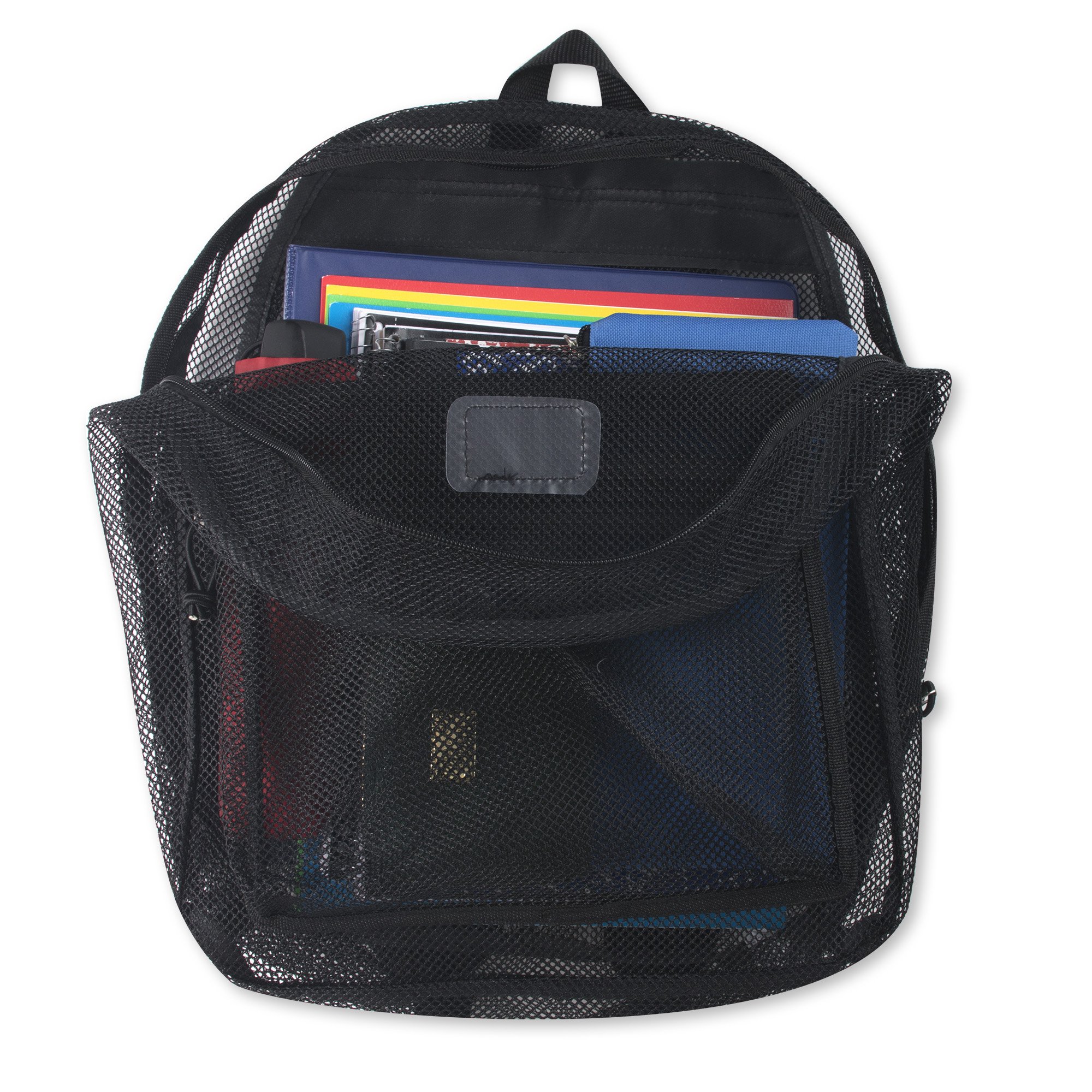 Transparent Mesh Backpacks for School Kids, Beach, Travel - Mesh See Through Backpack with Padded Straps