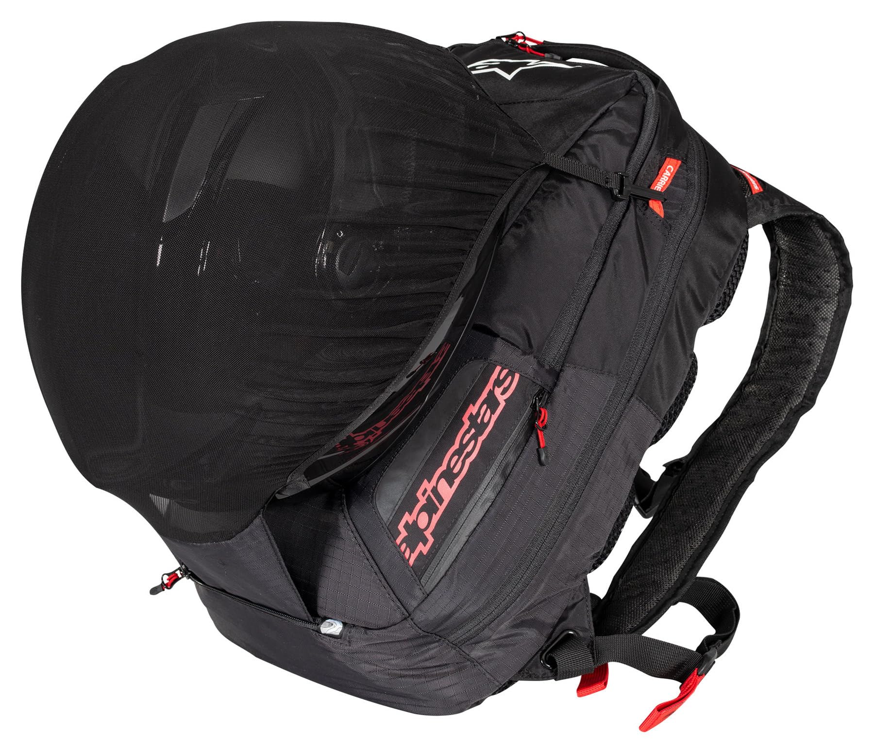 Alpinestars 3517-0402 Black/Red 25 Liter City Hunter Backpack