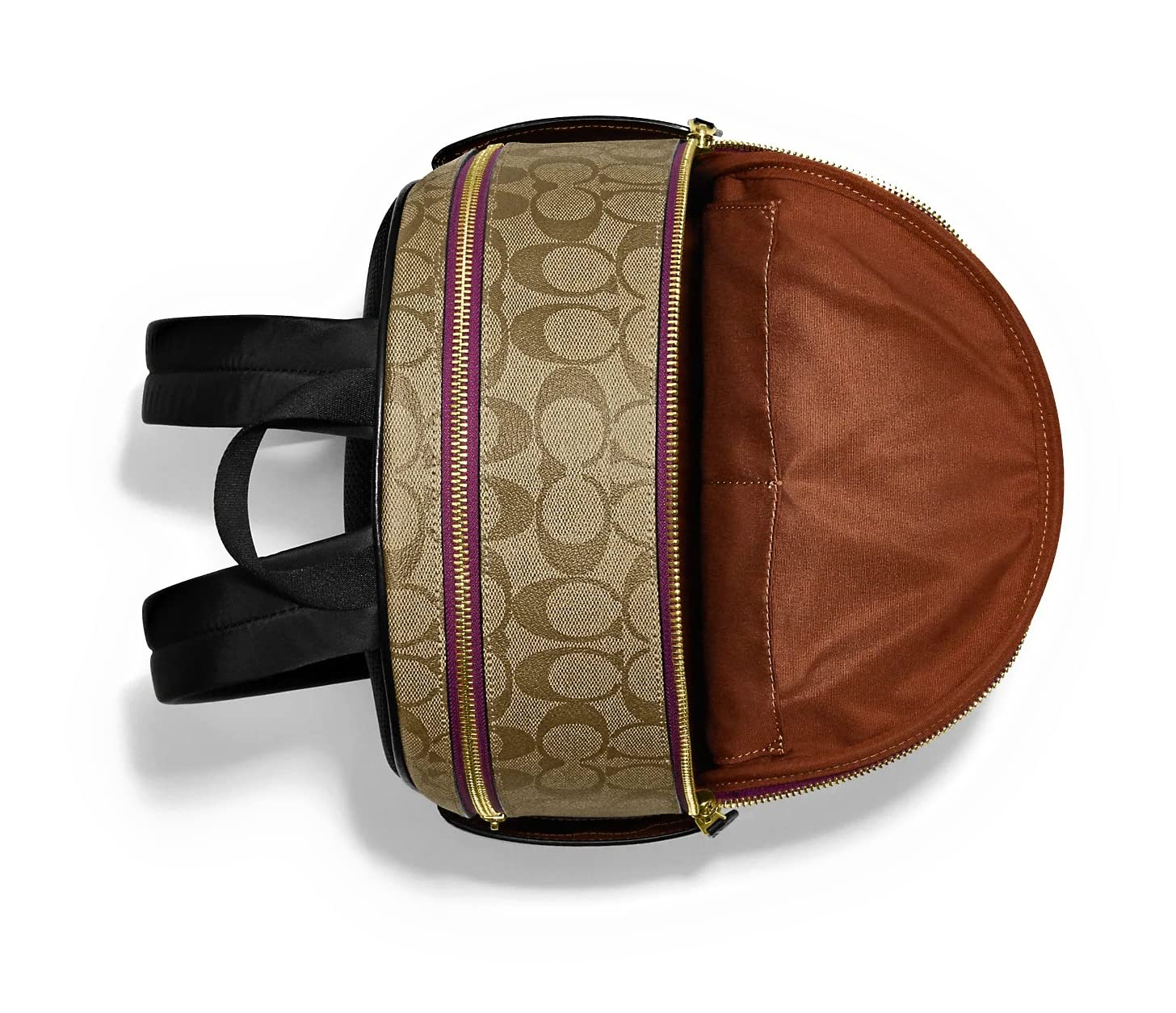 Coach Women's Court Backpack (Signature Canvas - Patches - Villains Motif - Khaki Multi)