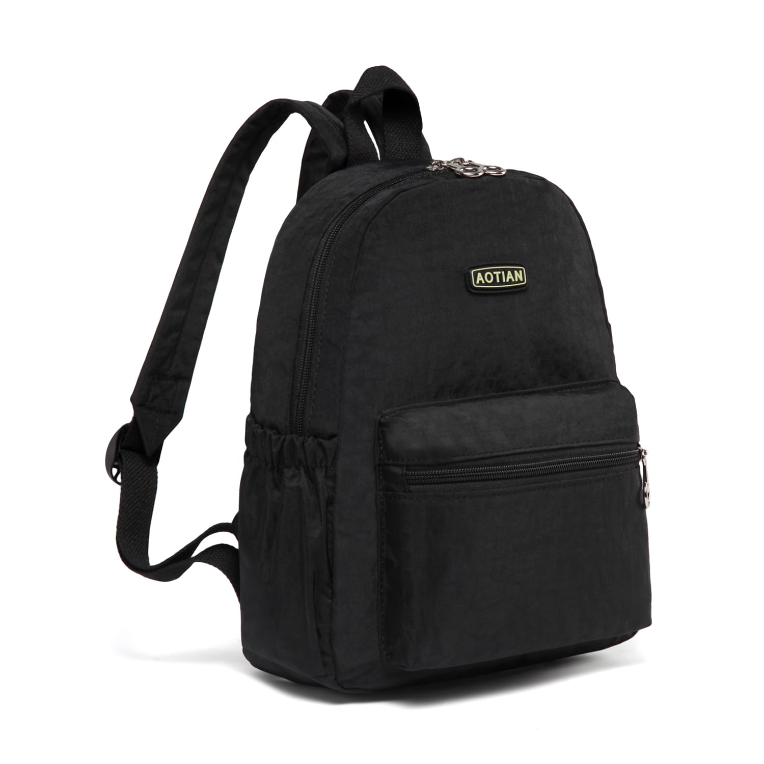 AOTIAN Lightweight Durable Travel Hiking Women and Girls Small Backpack Daypack 7 Liters Black