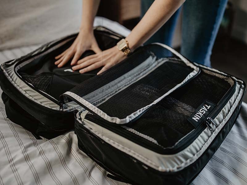 New | Carry-on Large Travel Backpack for Men | Double Expandable Convertible 20L/30L/40L | by Taskin San Francisco | Gen 3