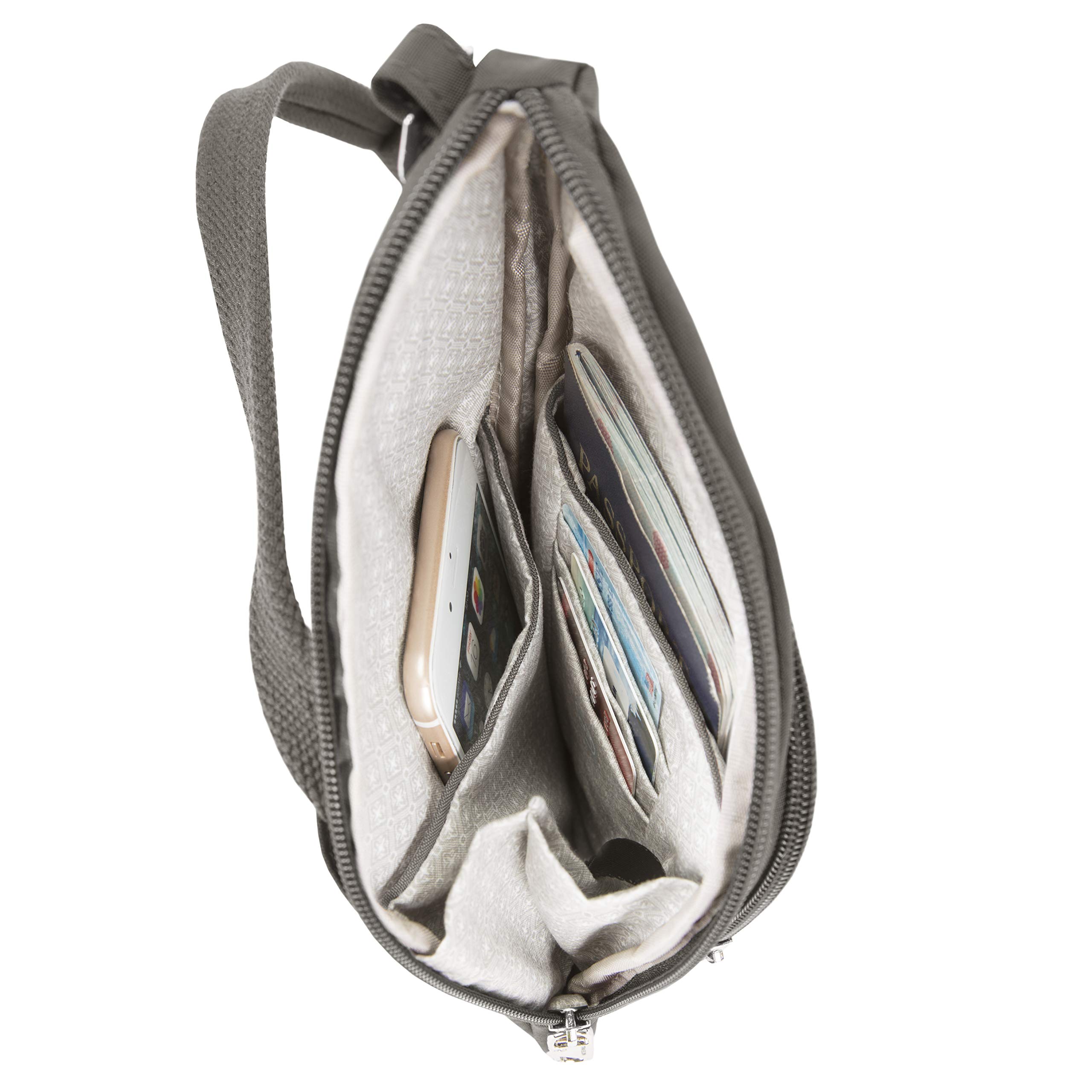Travelon Bag, Smoke, Compact Crossbody