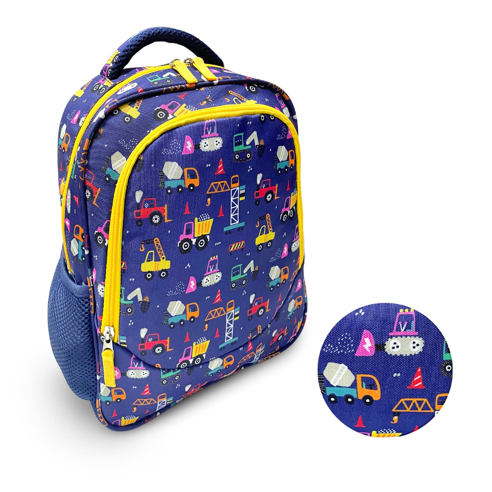Dinosaur Backpack for Kids Toddlers Boys, Cute 13” Daycare PreSchool Kindergarten Elementary School Boy Backpacks, Water Bottle Pocket Holder, Insulated Padded Bags, Toddler Travel Bag, Blue Dino