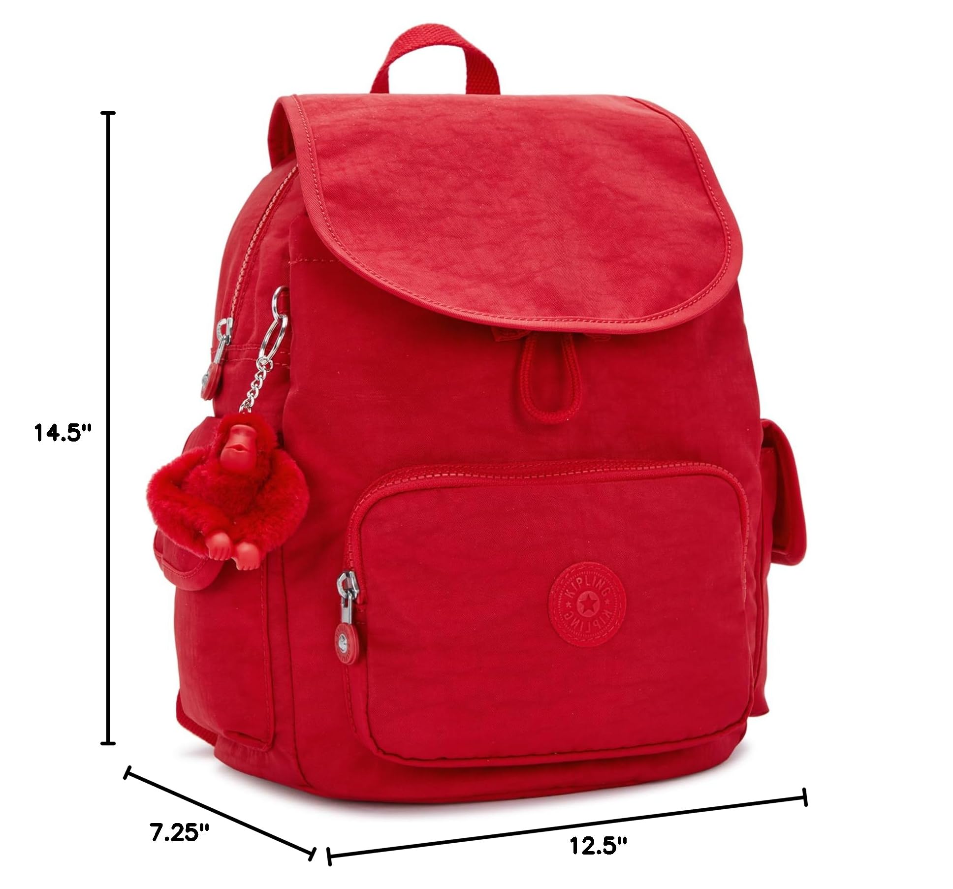 Kipling Women's City Pack, Red Rouge, Medium