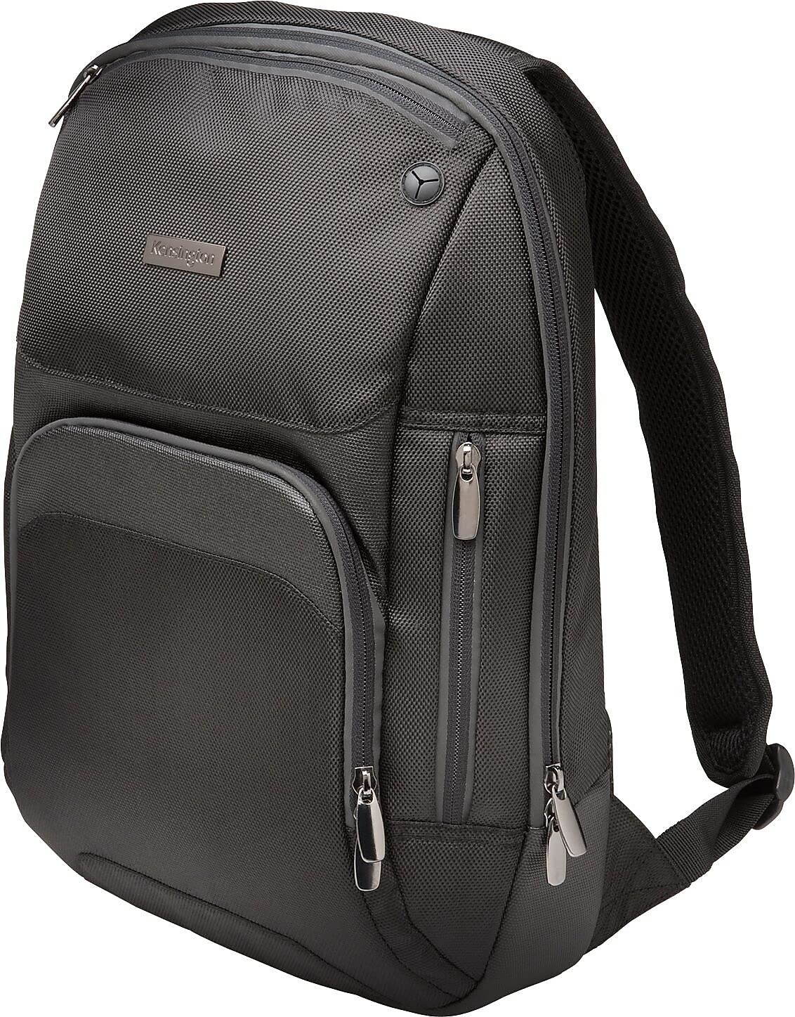 Kensington Triple Trek Slim Backpack for MacBooks, Chromebooks, Tablets & Ultrabooks up to 13-Inch-14-Inch (K62591AM), Black