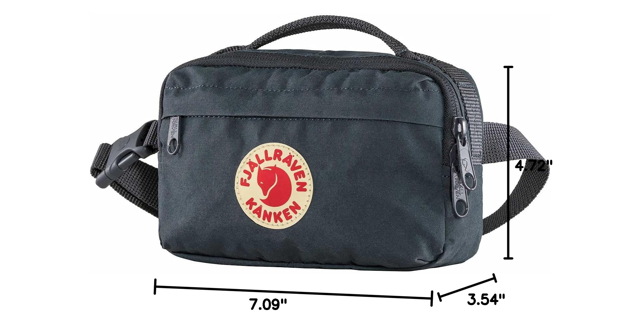 Fjallraven Women's Kanken Hip Pack, Navy, Blue, One Size