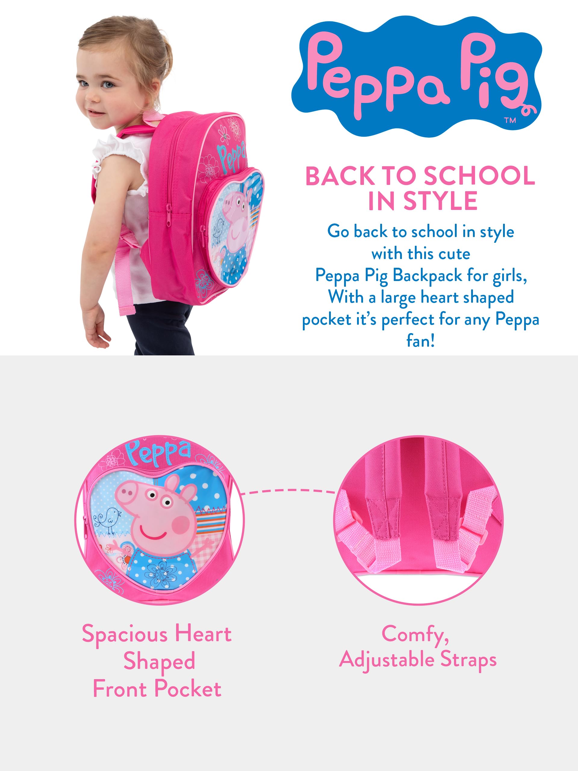 Peppa Pig Girls Peppa Pig Backpack