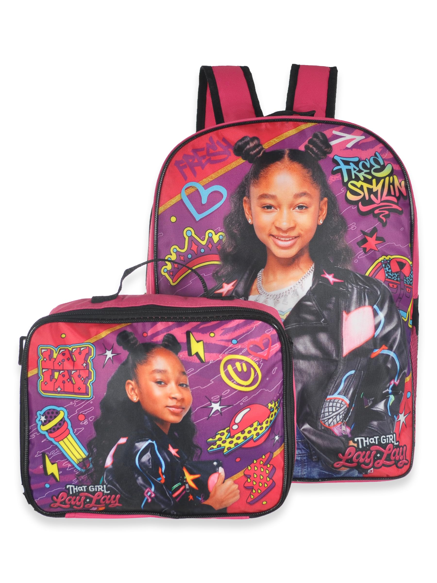 Group Ruz Nickelodeon Girls That Girl Lay Lay 2-Piece Backpack Lunchbox Set, Pink, One Size