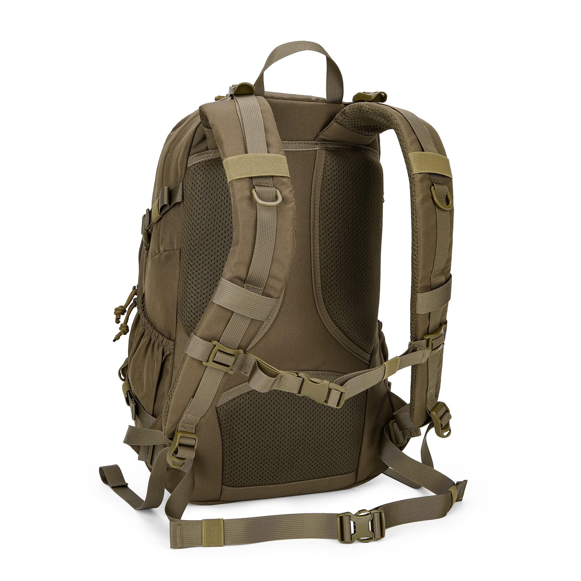Mardingtop 25L Hiking Backpack,Lightweight Molle Tactical Backpack for Running,Hiking,Cycling,Motorcycle(With Rain-cover)