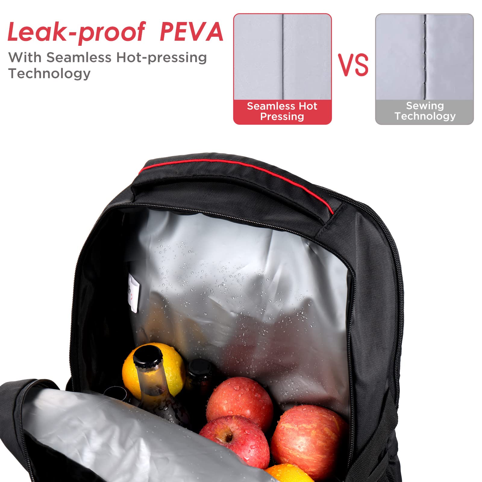 OUTXE Cooler Backpack 22L Insulated Cooler Bag for 15.6" Laptop Lunch Backpack for Work School Daily Backpack