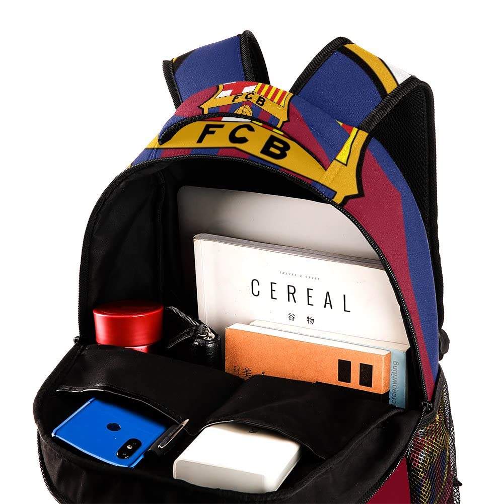 Color Flag Fo Barcelona Emblem Backpack Students Shoulder Bags Travel Bag College School Backpacks, Multi, 29.4x20x40cm/11.5x8x16 in, (sjb-004)