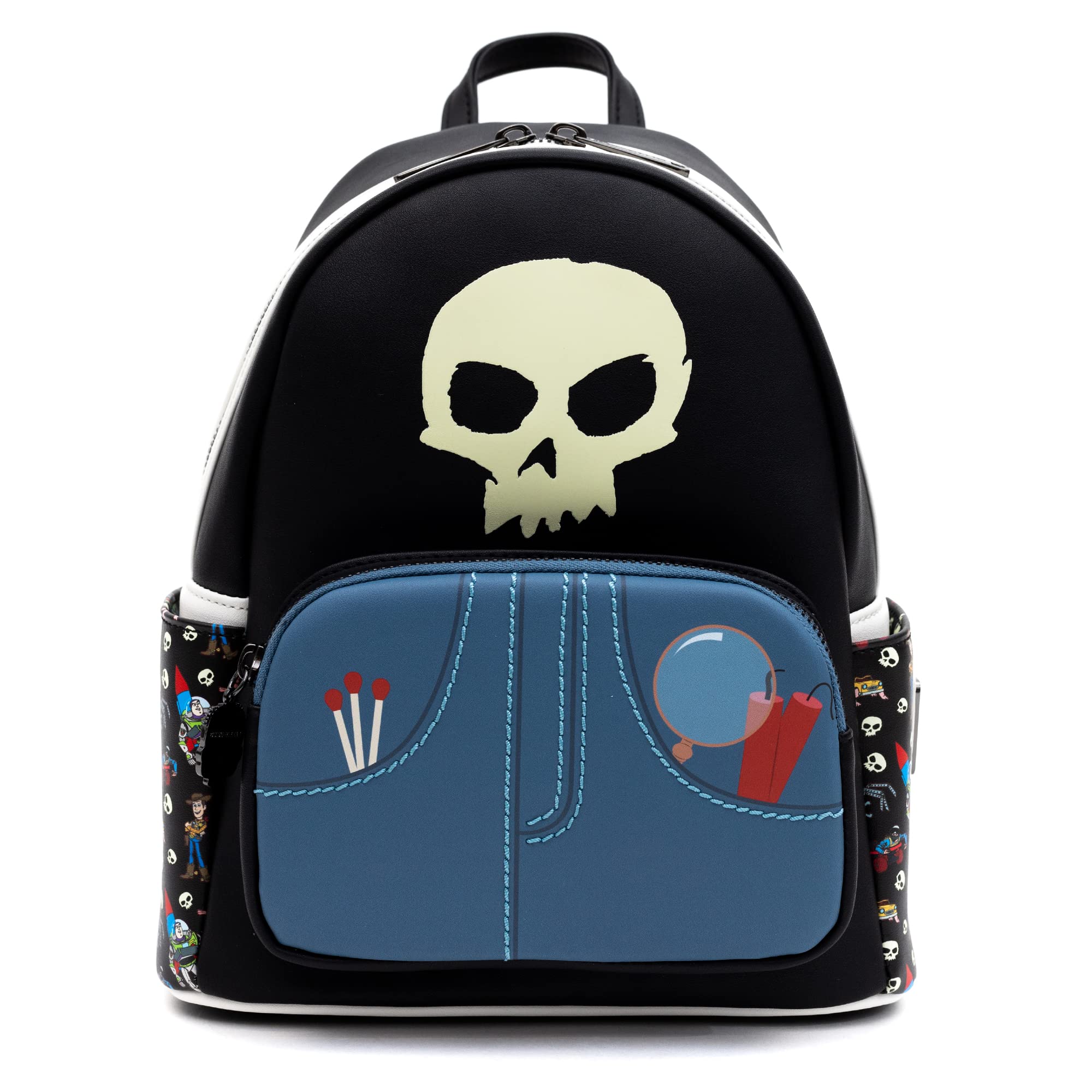 Loungefly Disney Pixar Mini Backpack, Toy Story Sid Cosplay, Woody Buzz Lightyear Villain