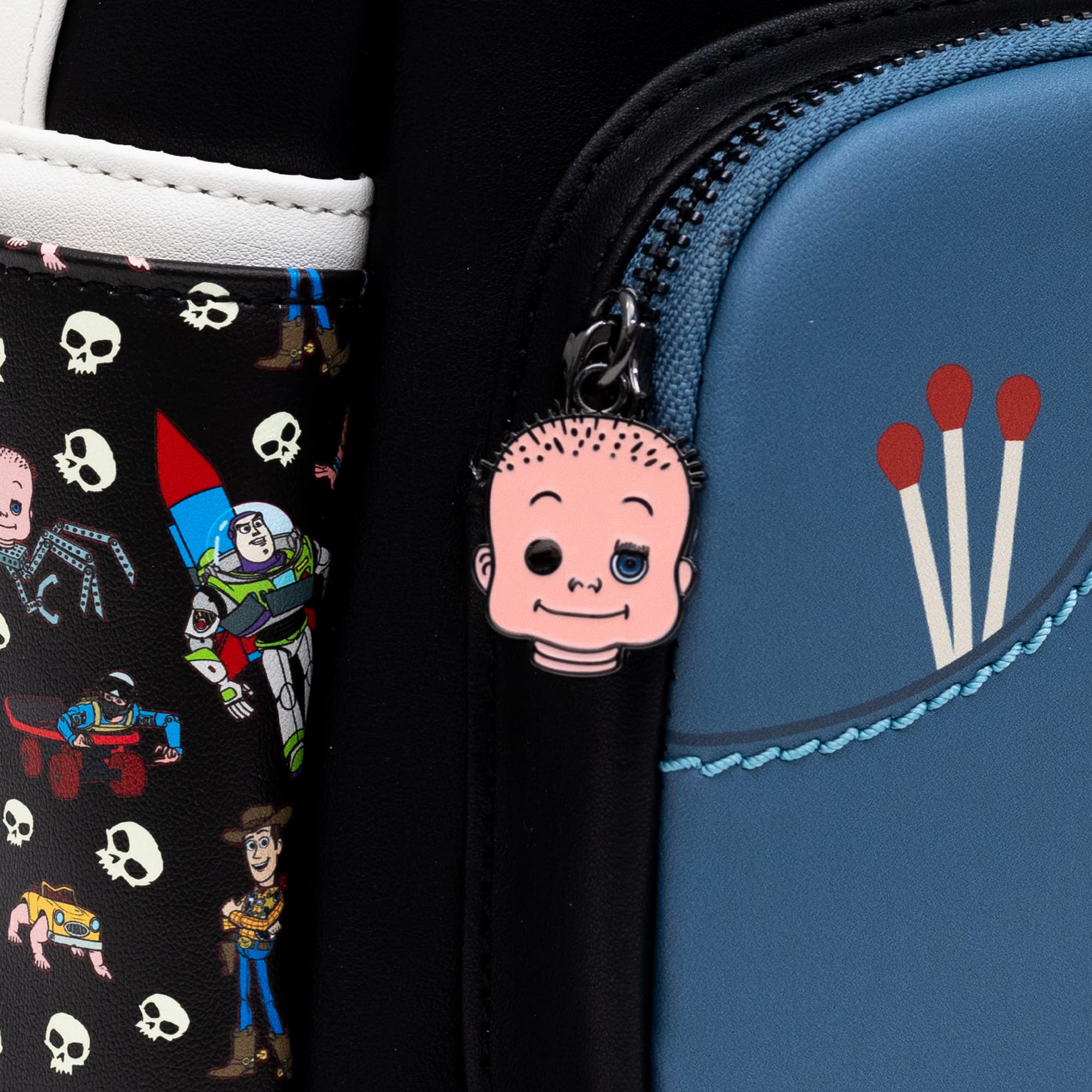 Loungefly Disney Pixar Mini Backpack, Toy Story Sid Cosplay, Woody Buzz Lightyear Villain