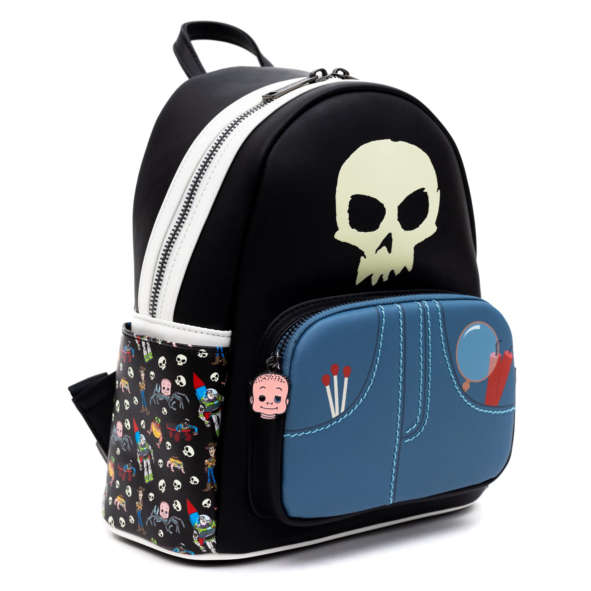 Loungefly Disney Pixar Mini Backpack, Toy Story Sid Cosplay, Woody Buzz Lightyear Villain