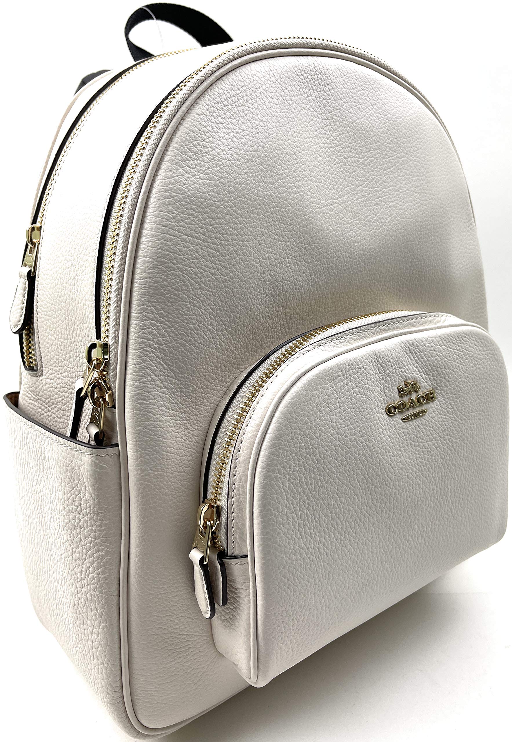 Coach Women's Court Backpack In Soft Pebbled Leather (IM/Chalk)