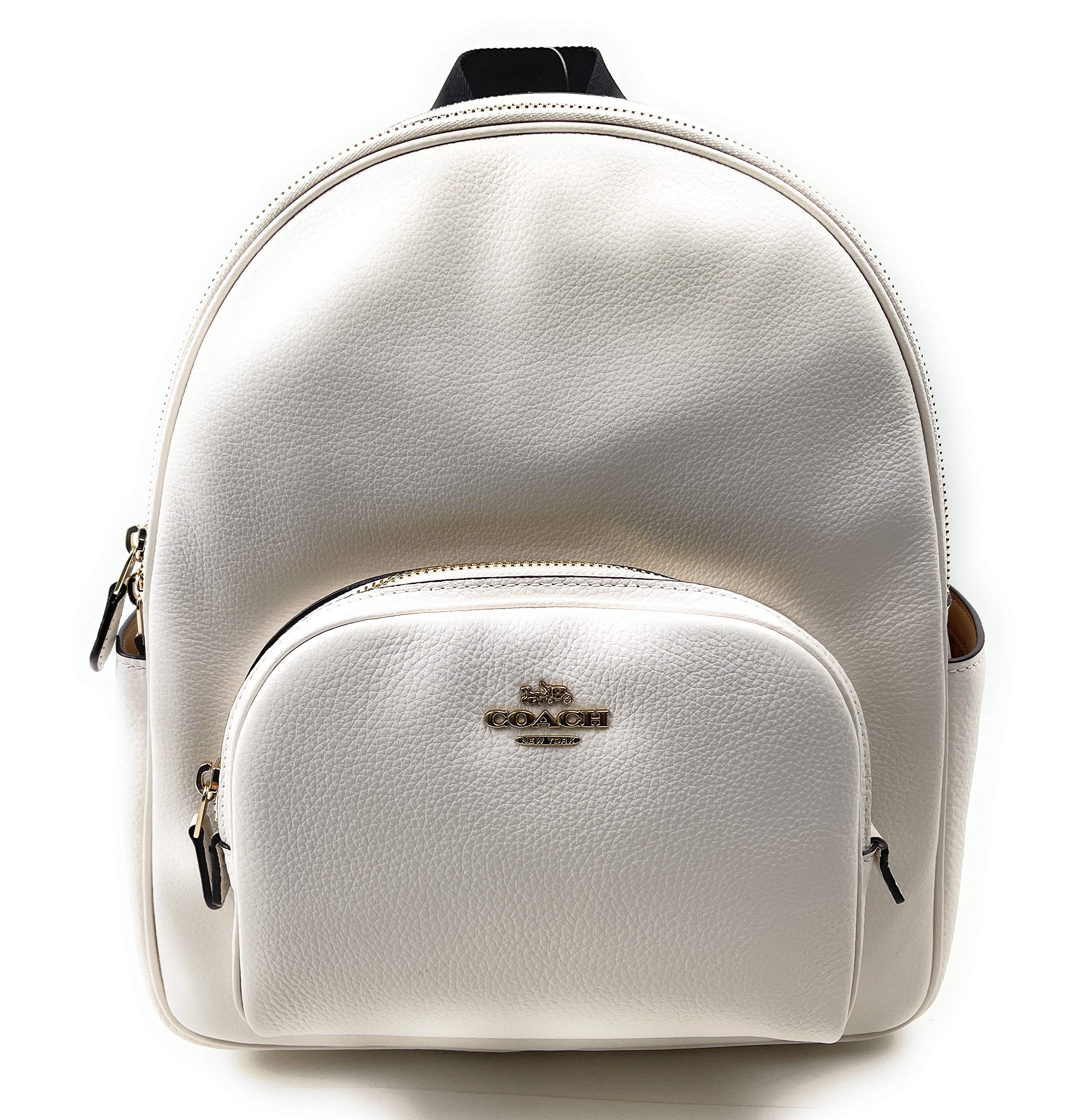 Coach Women's Court Backpack In Soft Pebbled Leather (IM/Chalk)