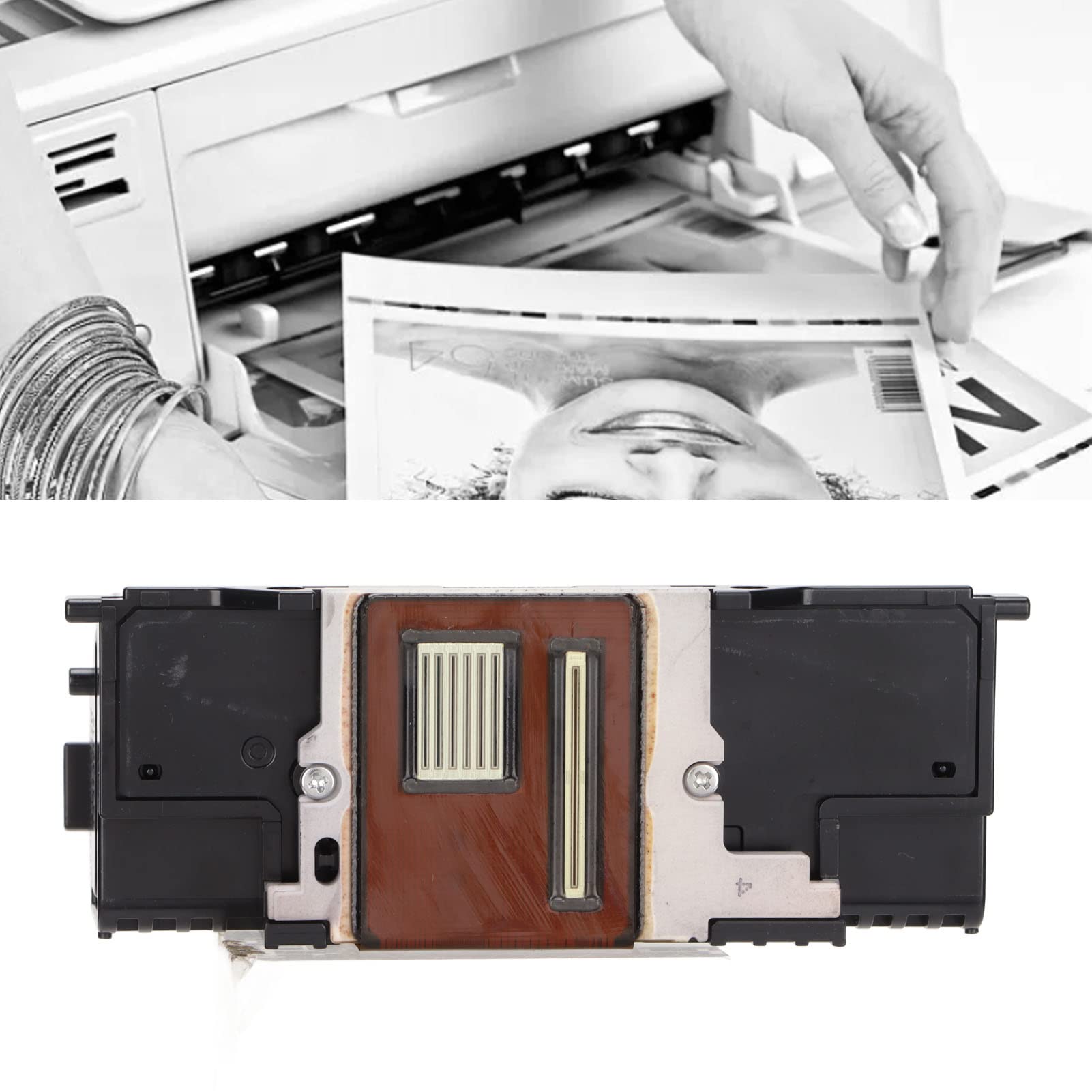 PUSOKEI Black Printhead Replacement with a Protective Cover for MX722, for MX725, for MX920, for MX922, for MX924, for MX9259, Install and Use, QY6-0086 Printheads
