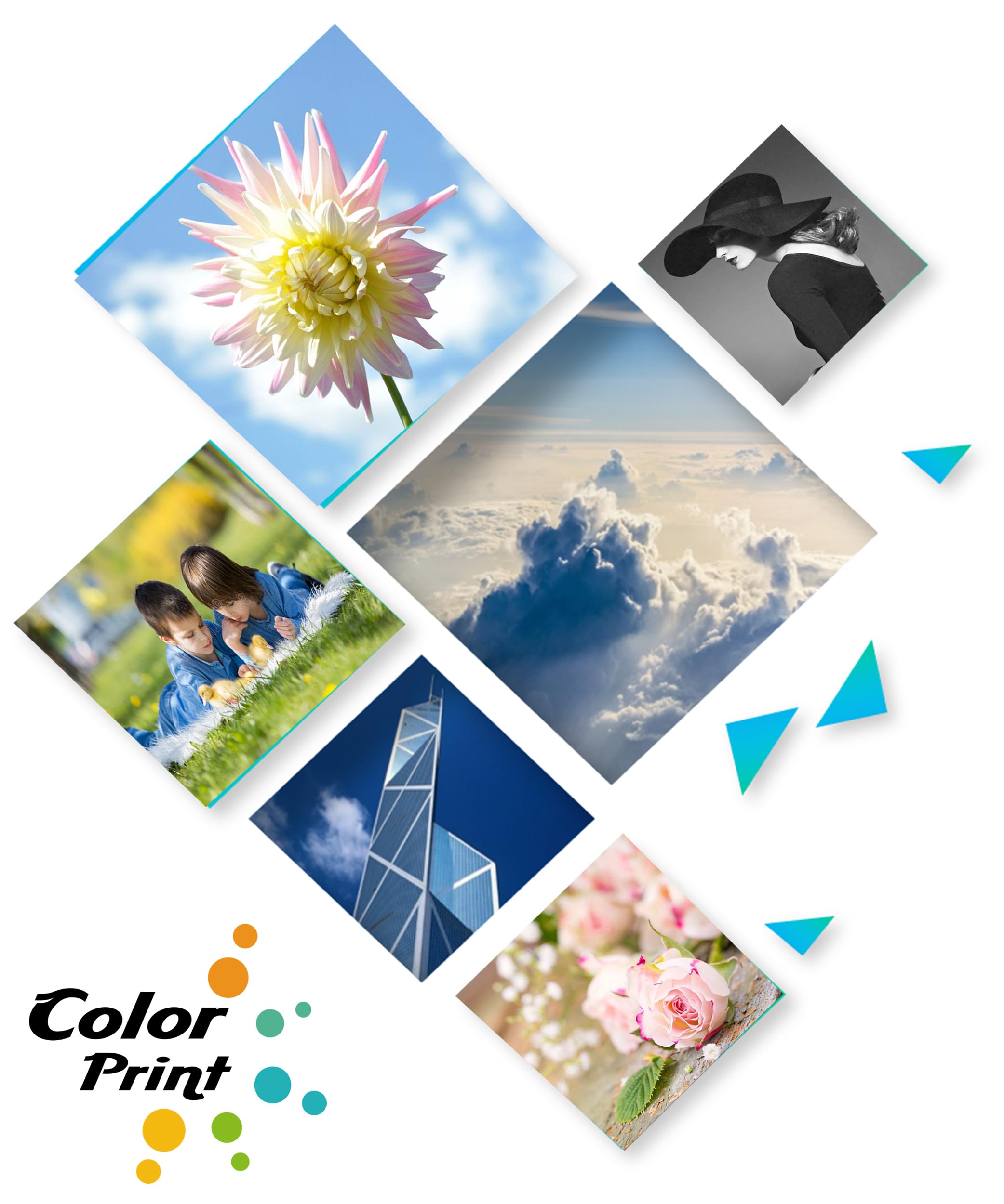 4-Pack ColorPrint Compatible TN210 Toner Cartridge Replacement for Brother TN-210 TN210BK Used for MFC-9325CW MFC 9320CW 9120CN 9125CN MFC-9010CN HL-3075CW HL 3070CW 3040CN 3045CN Printer (BK,C,M,Y)