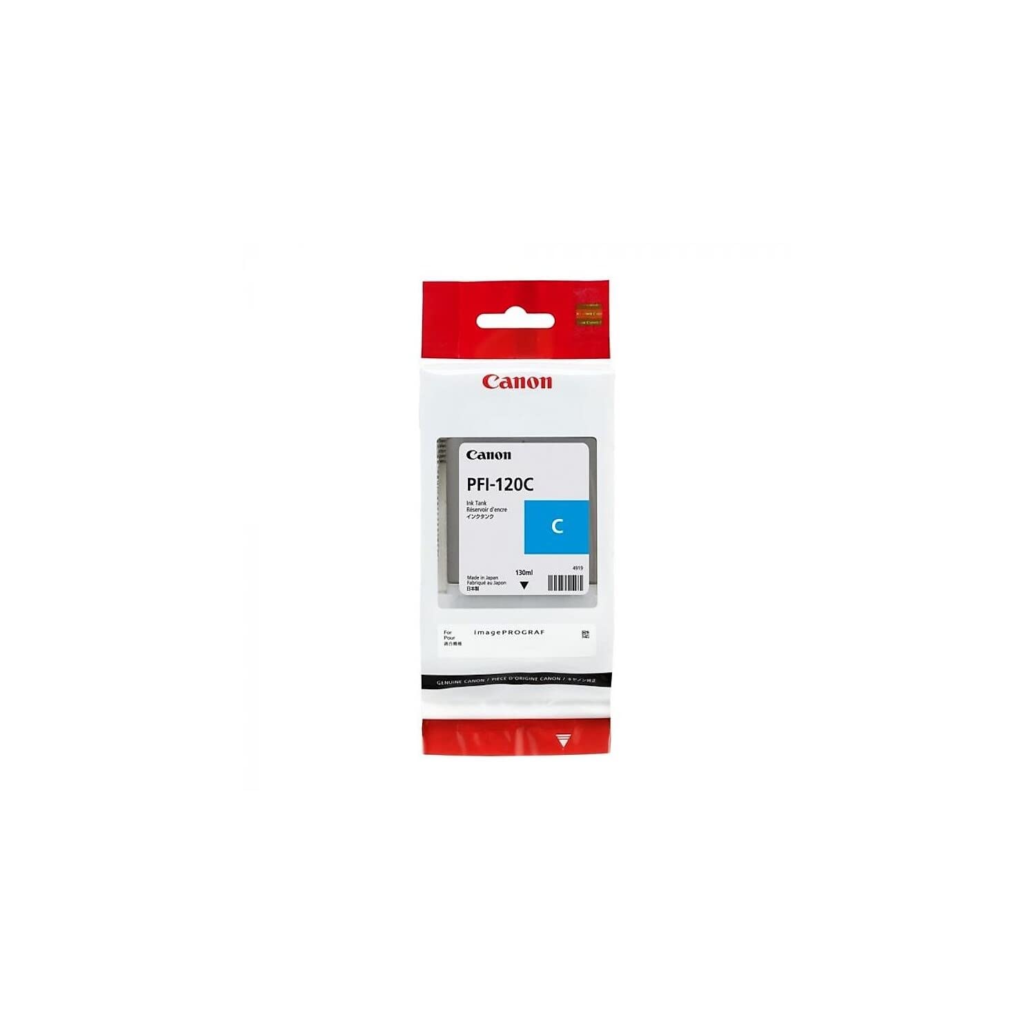 Canon PFI-120 130ml Pigment Ink Tank for imagePROGRAF TM Series Printers, Cyan