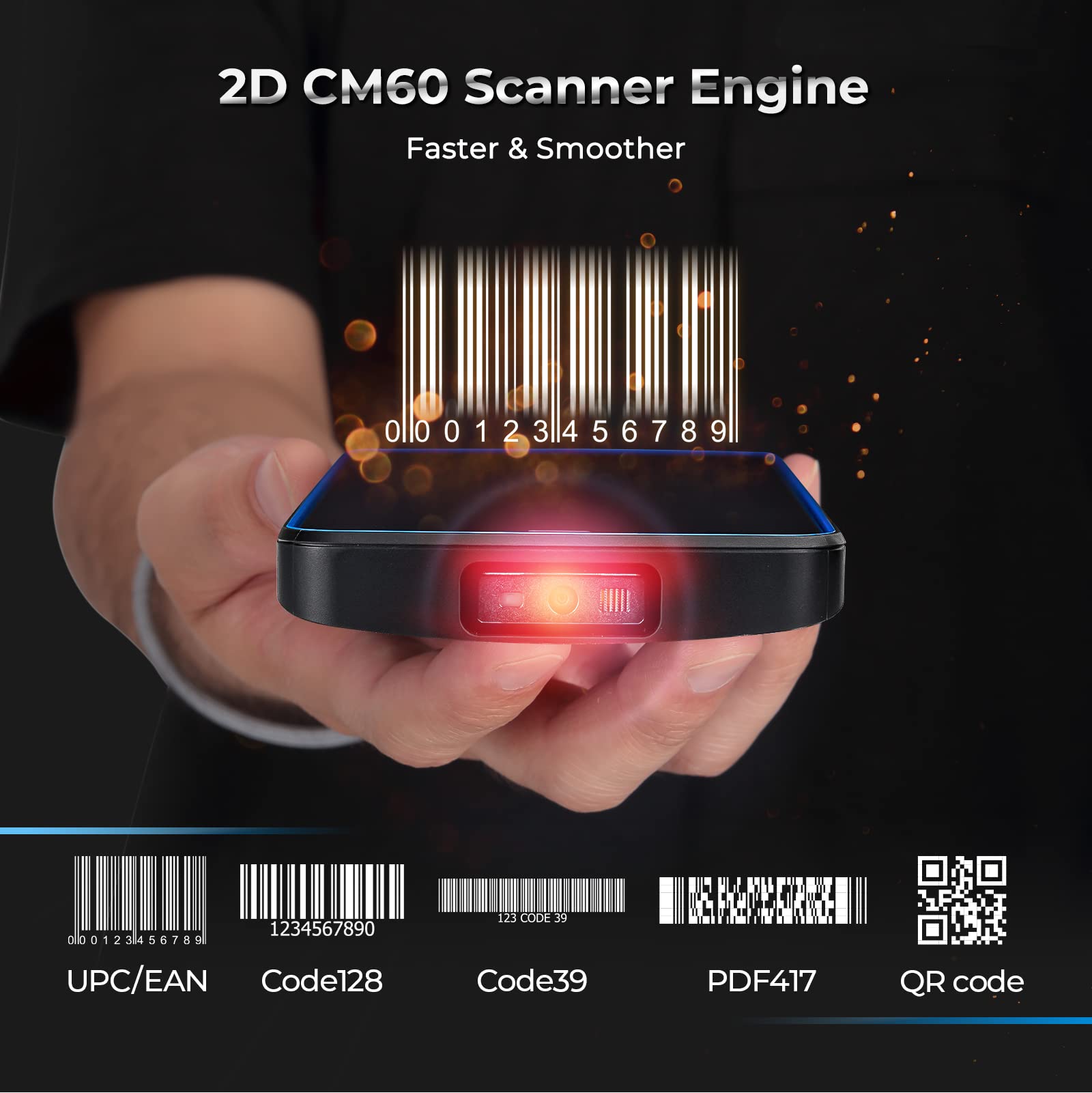 2023 MUNBYN Android Barcode Scanner PDA Inventory Scanner, Android 10, QR 2D 1D Barcode Scanner Reader, 3+32G, Portable Handheld Mobile Computer, IP67 Dual-Band Wi-Fi 4G BT Data Collector for Retail