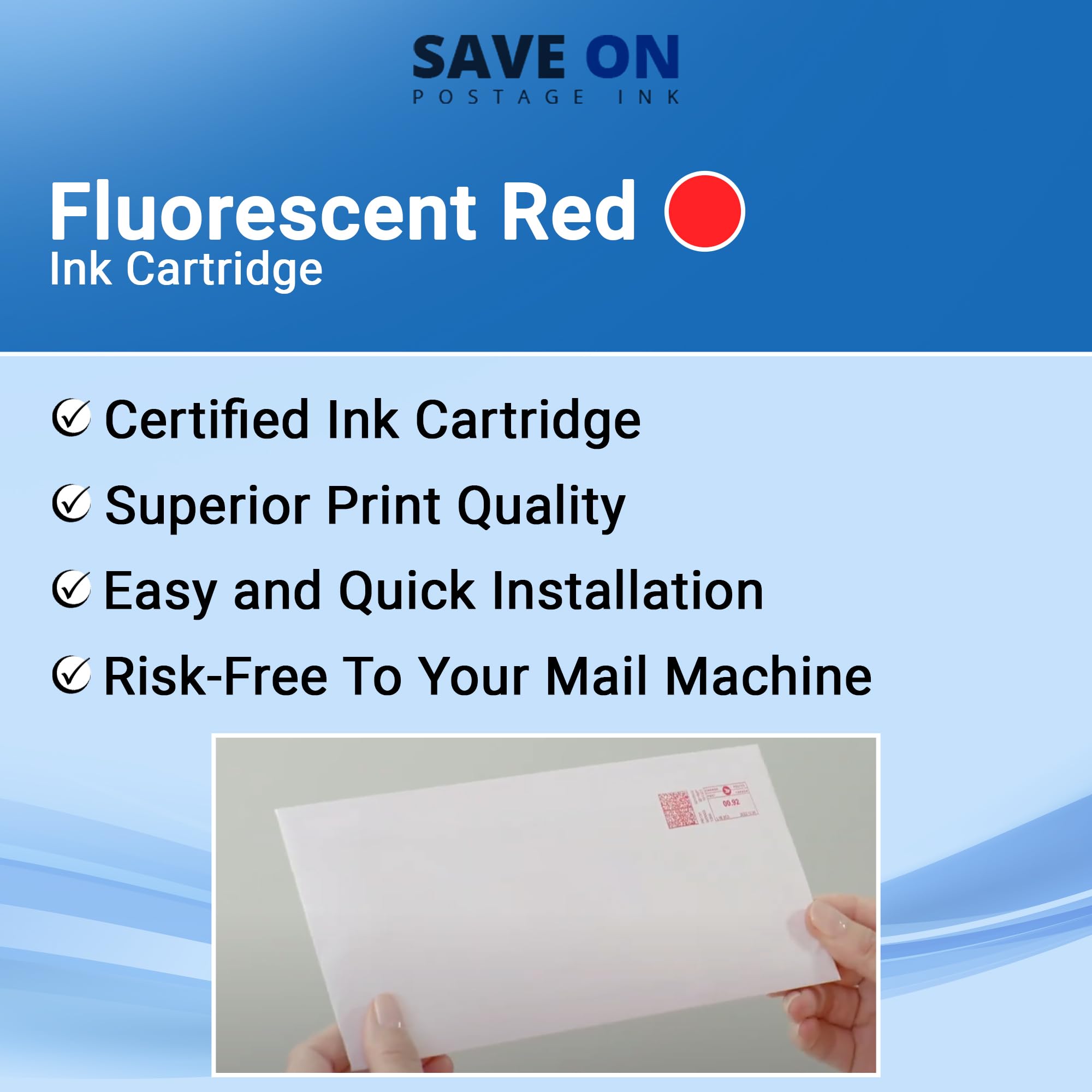 Save On Postage Ink Compatible ININK67HC Quadient Neopost Compatible Ink Cartridge - high Capacity for in Series 600/700/750 Mailing Machine Bases