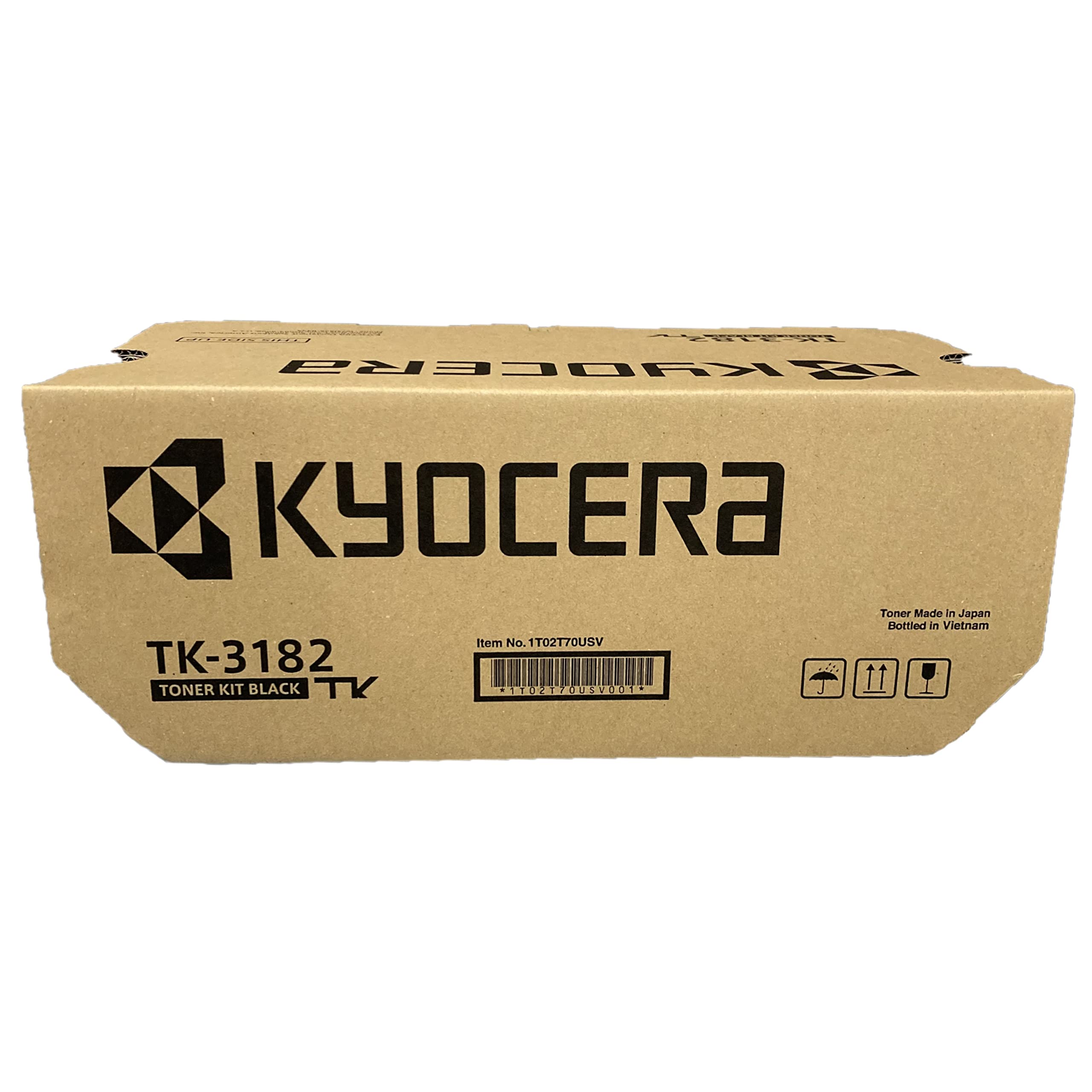 Kyocera TK-3182 Black Toner Cartridge for M3655idn / P3055dn Laser Printers, Up to 21000 Pages, Genuine (1T02T70USV)