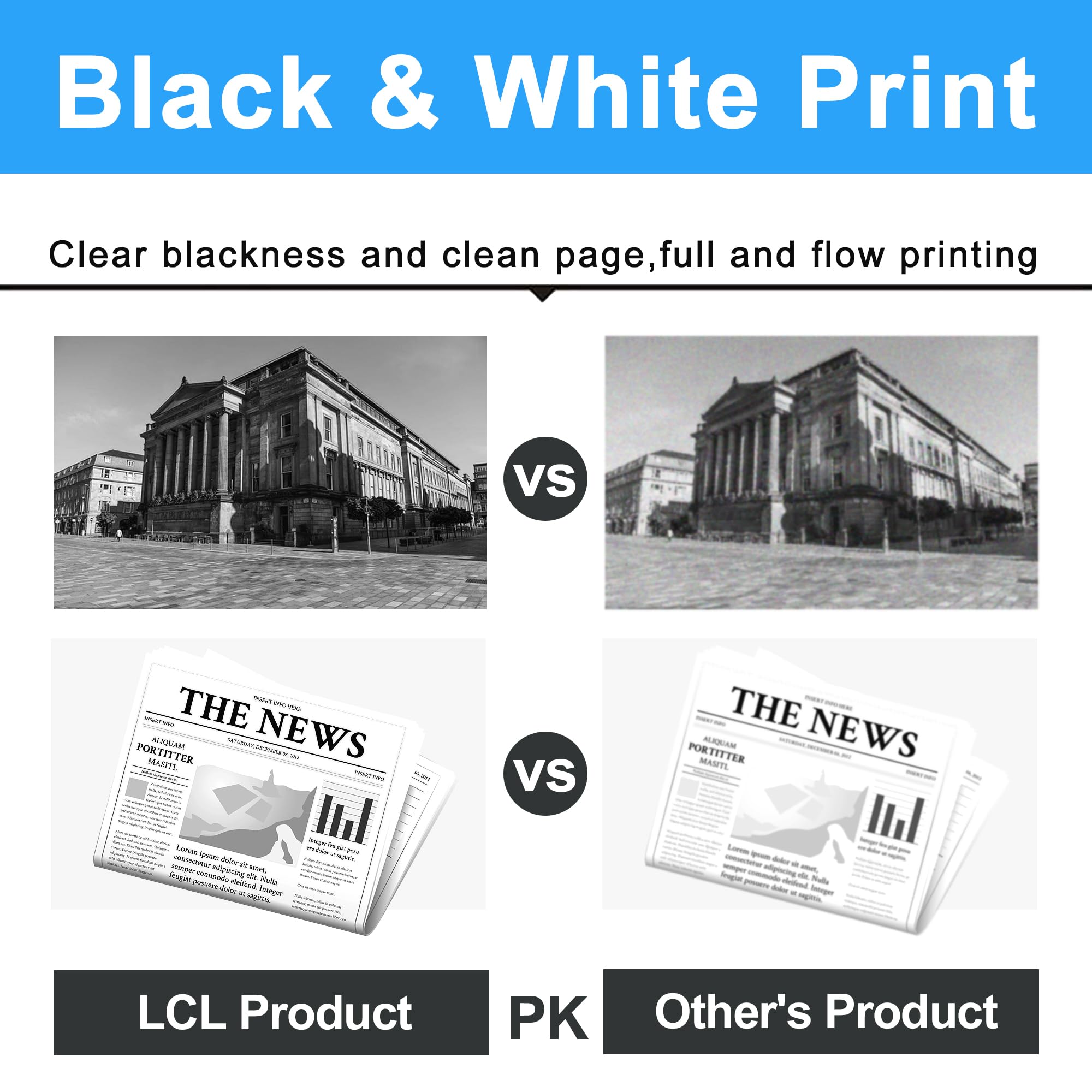 LCL Compatible Toner Cartridge Replacement for Ricoh 406989 SP 3500DN 3500N 3500SF 3510DN 3510SF (1-Pack Black)
