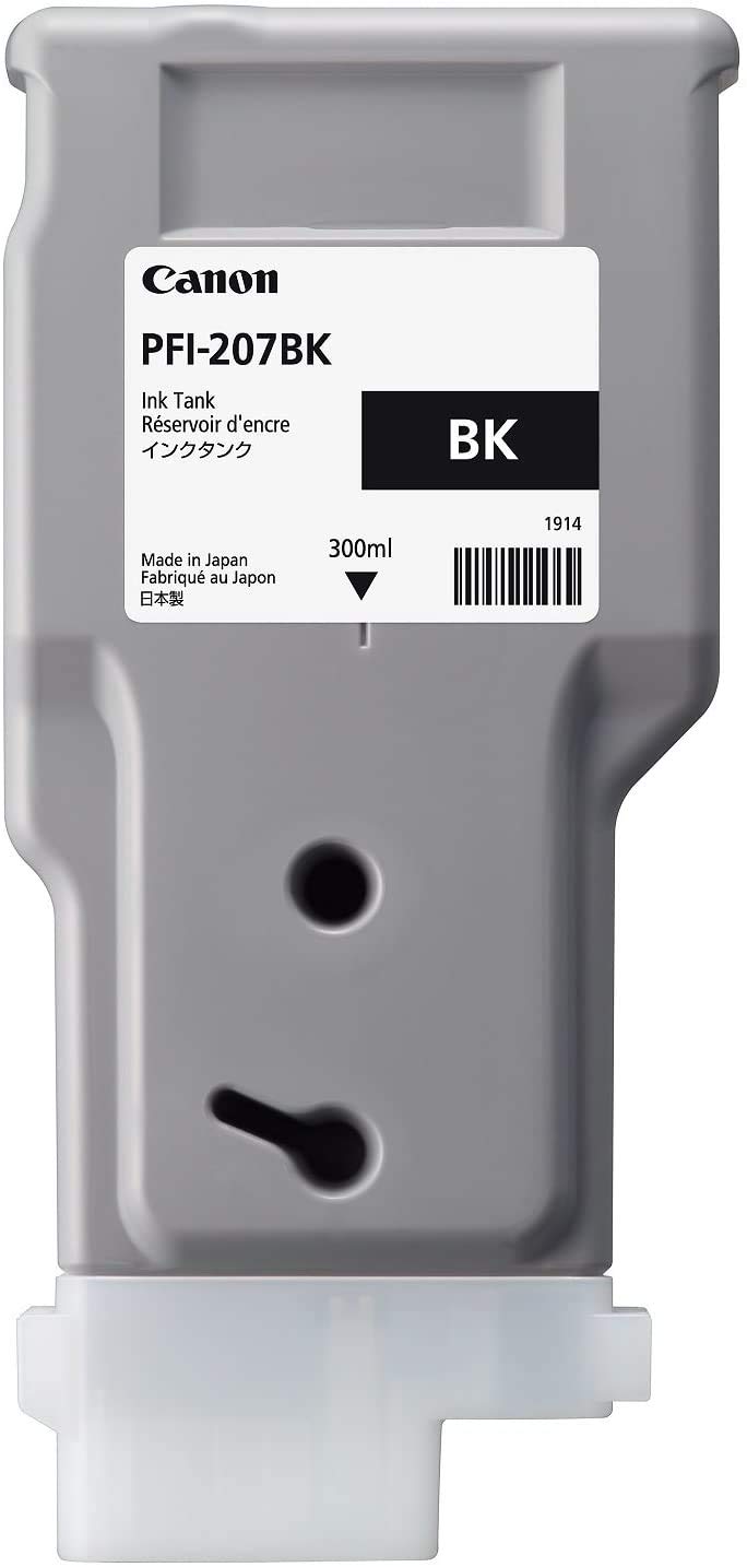 Canon PFI-207BK ImagePrograf iPF680 iPF685 iPF780 iPF785 Ink Tank (Black) in Retail Packaging