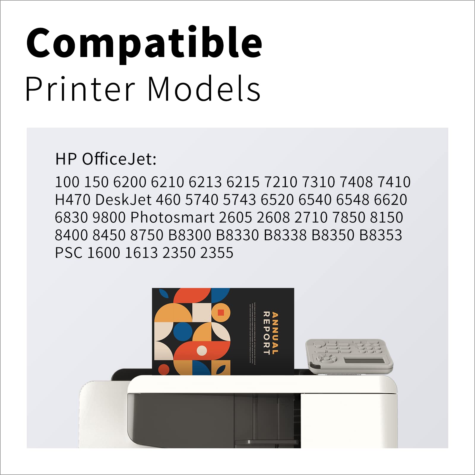 LEMERO UTRUST Remanufactured Ink Cartridge Replacement for HP 94 95 use with HP OfficeJet 100 H470 7310 7410 150 7210 Photosmart 8150 8450 2710 DeskJet 460 6540 9800 Printer (Black Tri-Color, 2-Pack)
