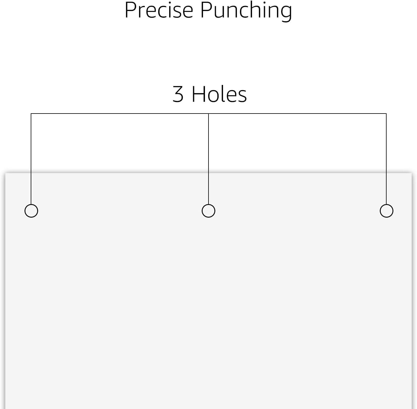 Amazon Basics 3 hole punch, 10 Sheet Capacity
