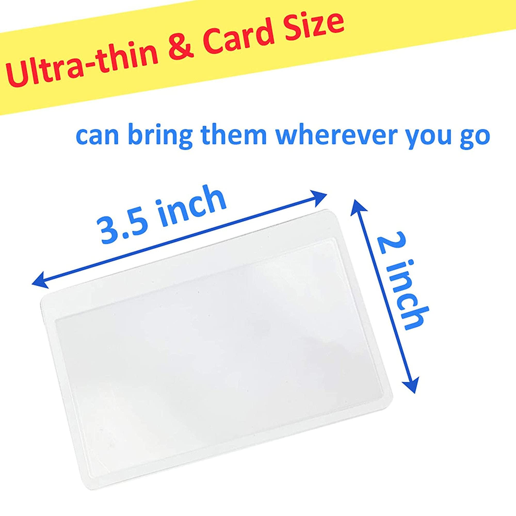 MAGDEPO Page Magnifying Sheet 3X Lightweight Optical Plastic Fresnel Lens with 3X Card Magnifiers, for Reading Small Prints, Map, Book, Magazine, etc.