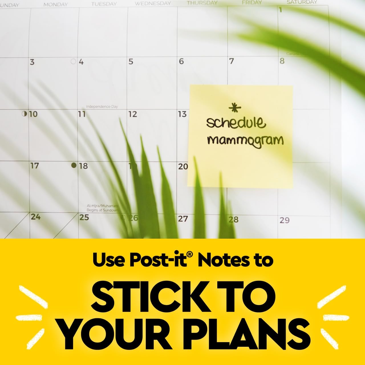 Post-it Notes, 3x3 in, 18 Pads, America's #1 Favorite Sticky Notes, Canary Yellow, Clean Removal, Recyclable (654-14+4YW)