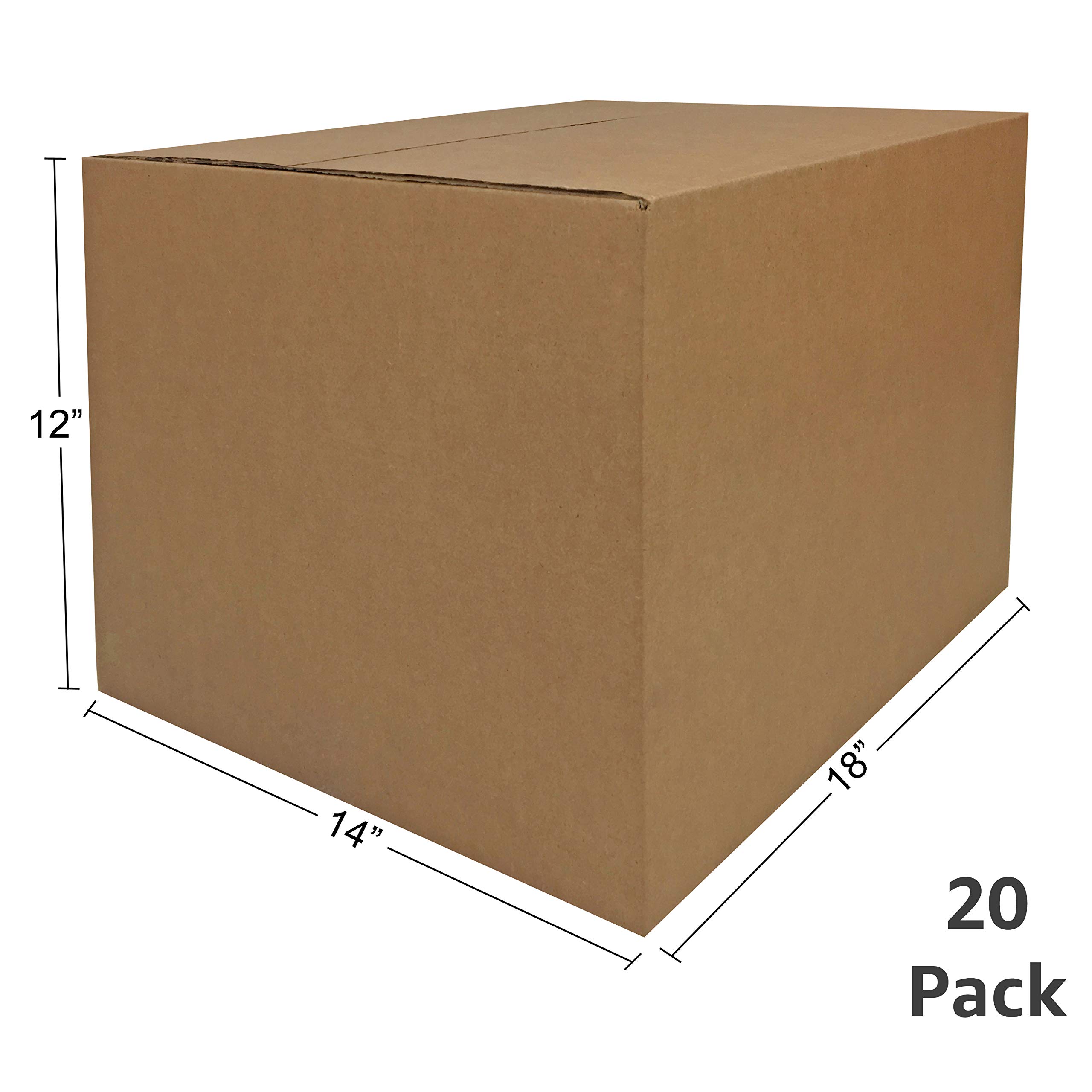 uBoxes Moving Boxes Bundle of 18"x14"x12" (Medium Boxes - Pack of 20)