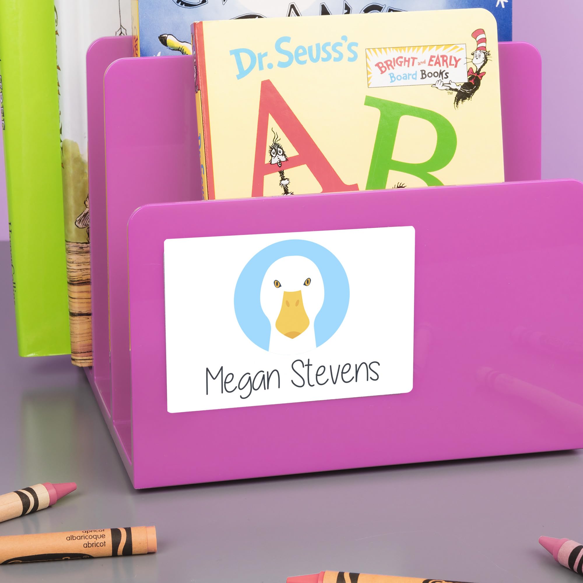 Avery Flexible Name Tag Stickers, White Rectangle Labels, 400 Removable Name Badges, 2-1/3" x 3-3/8" (5395)