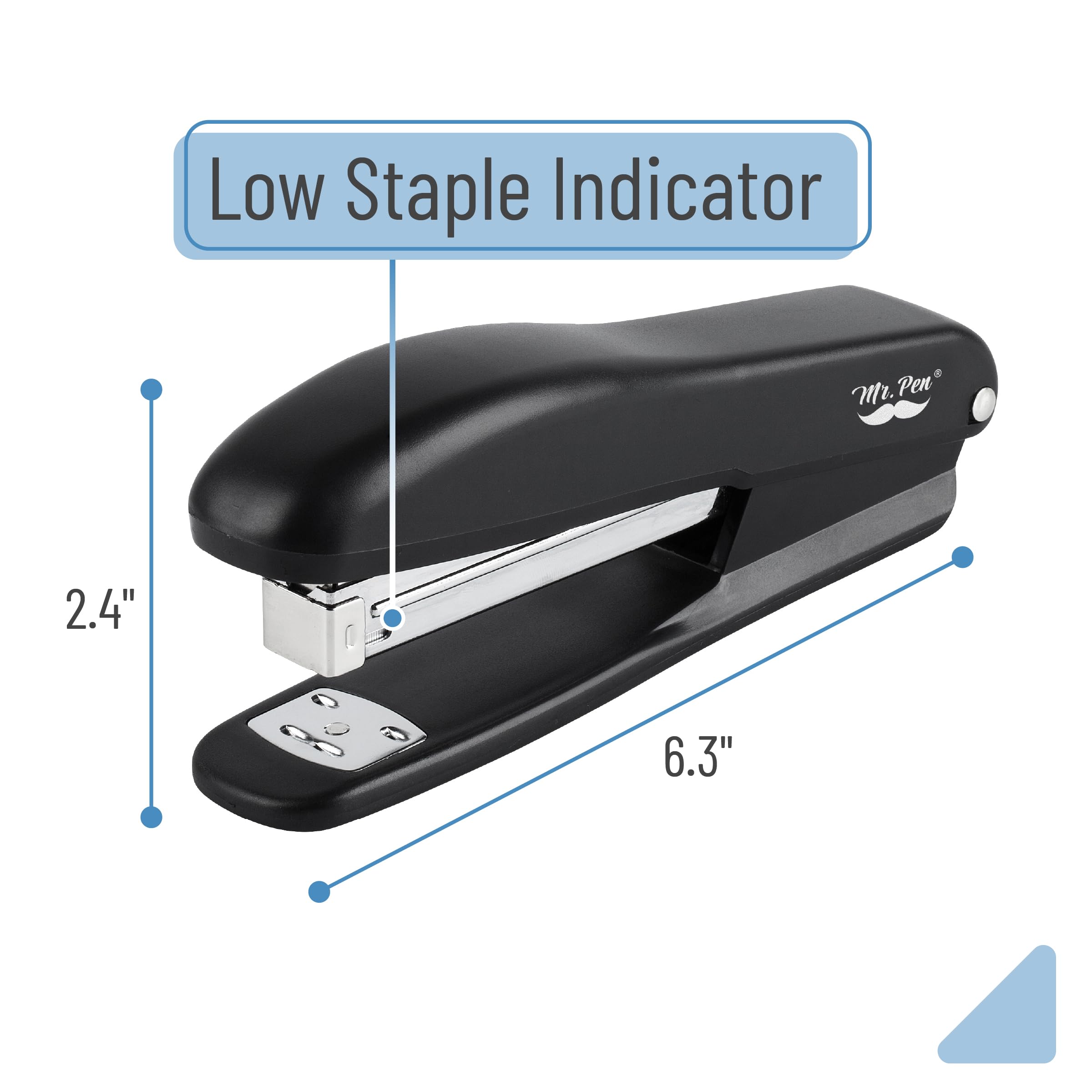 Mr. Pen Staplers with 200 Staples, 20 Sheet Capacity, Pack of 2