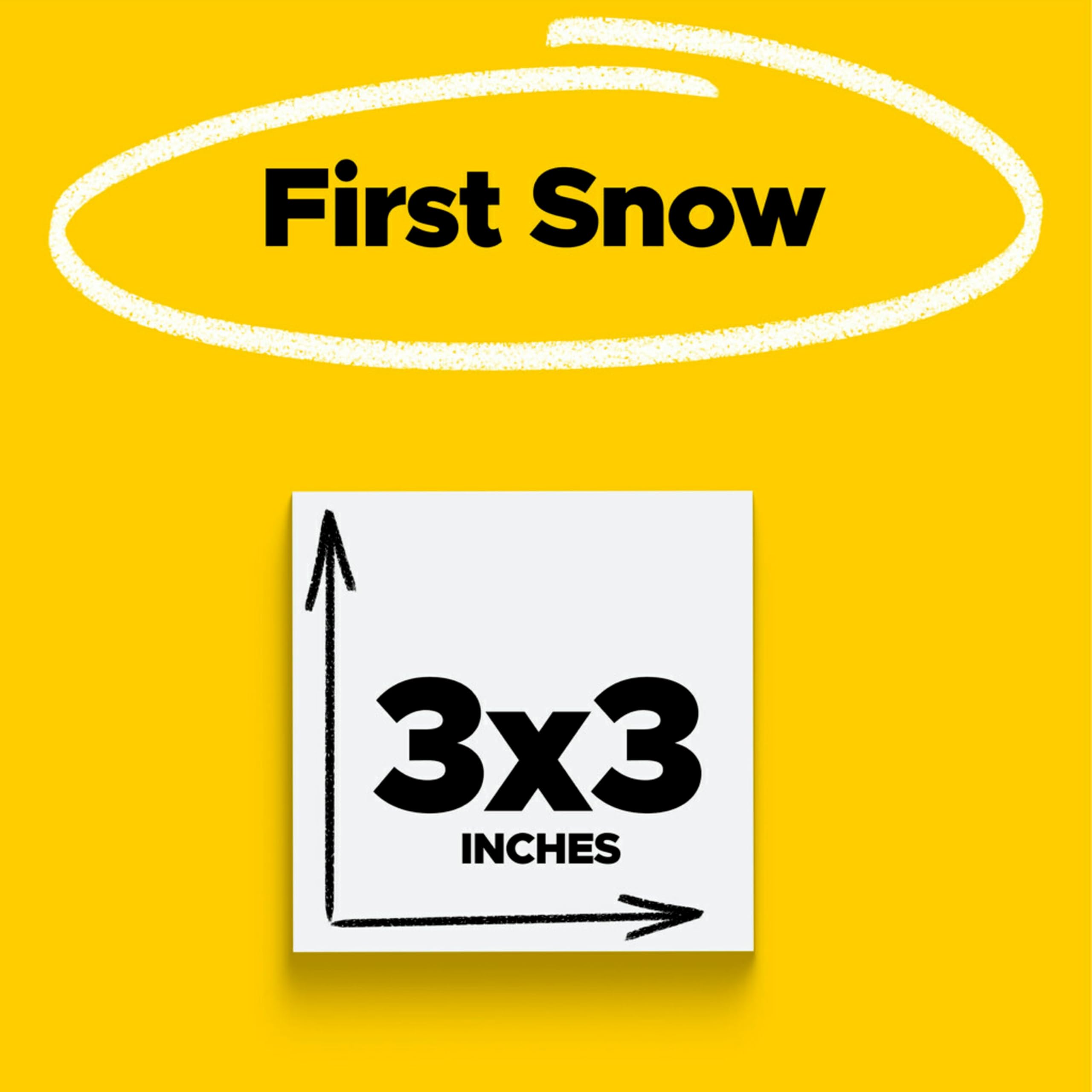 Post-it Super Sticky Notes, 3x3 in, 5 Pads, 2x the Sticking Power, White, Recyclable(654-5SSW)