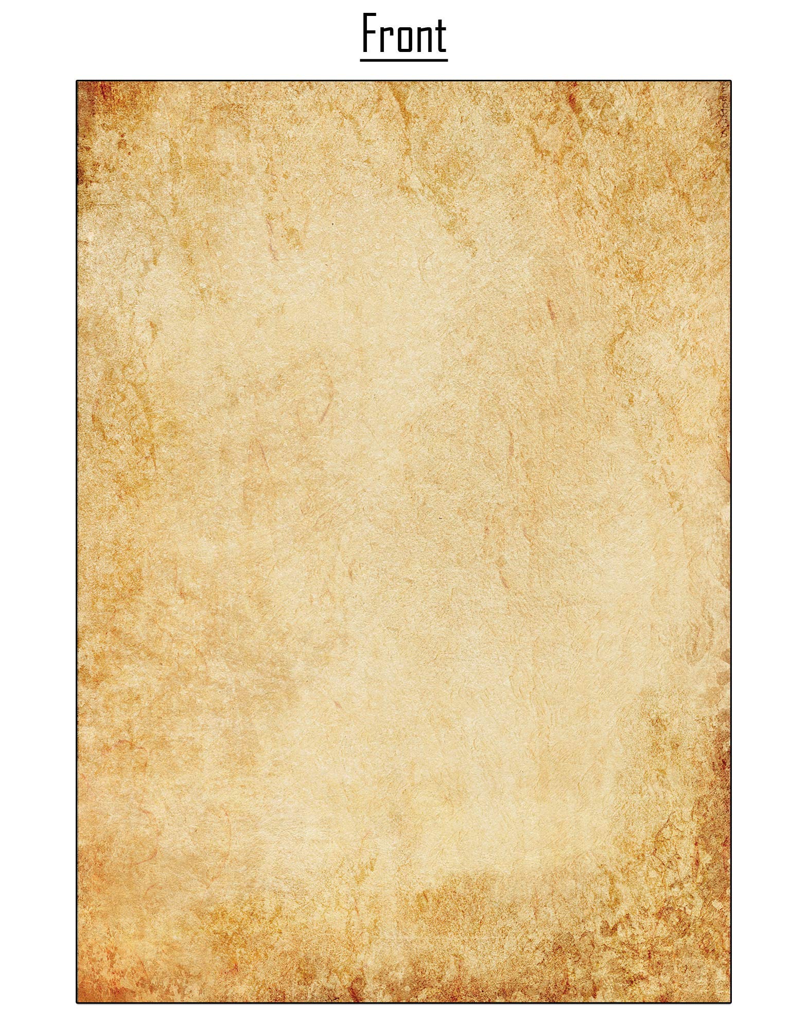 50 Sheets of old looking / Vintage Design Paper DIN A4. Great for vintage invites and letters